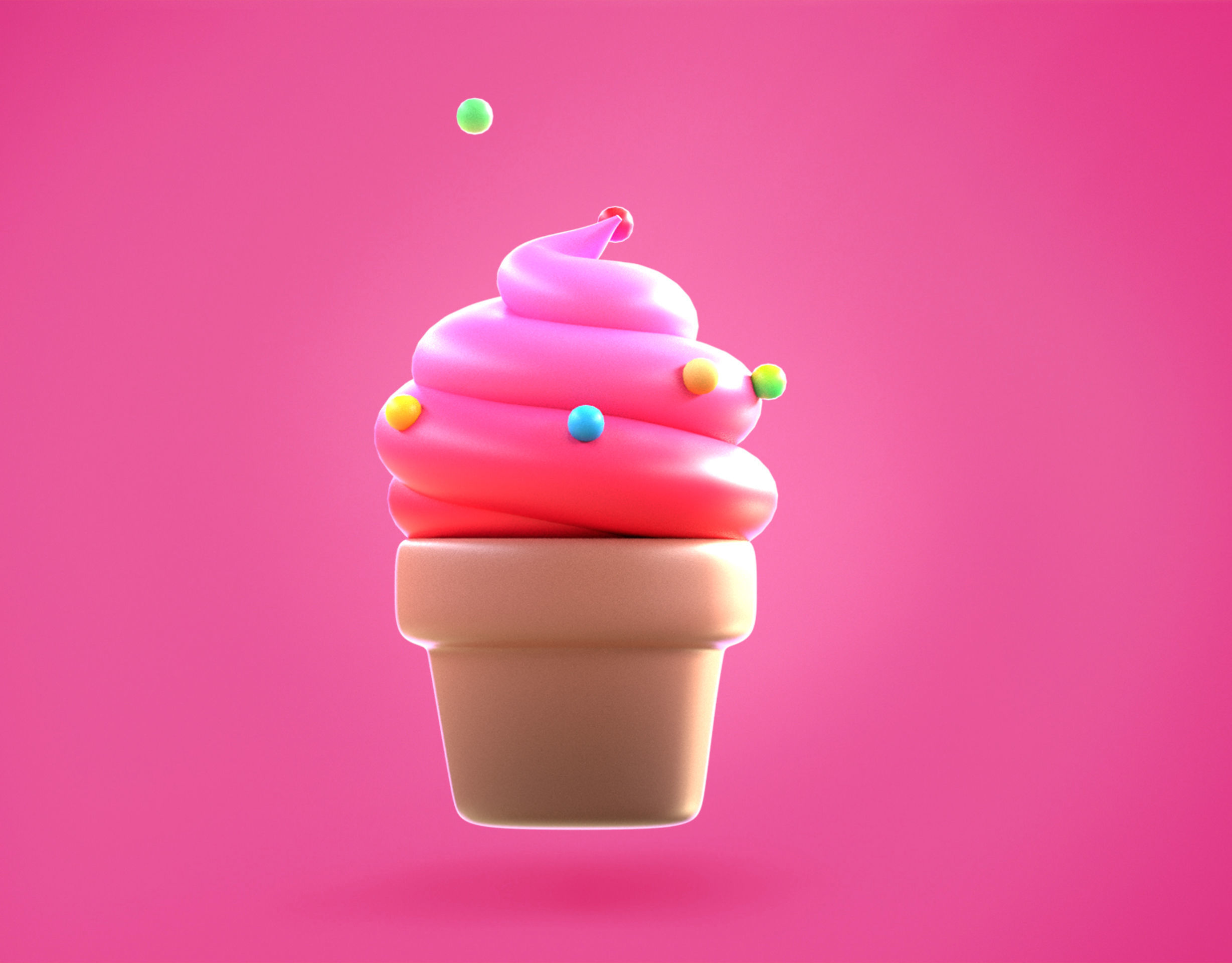 3D model Ice cream Emoji new Animated VR / AR / low-poly | CGTrader
