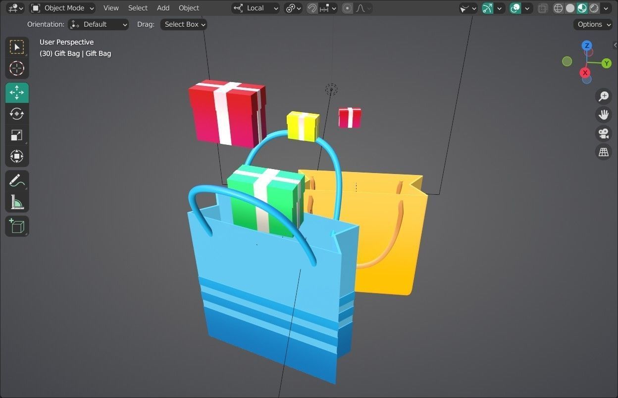 3D model Gift Bag Emoji new Animated VR / AR / low-poly | CGTrader
