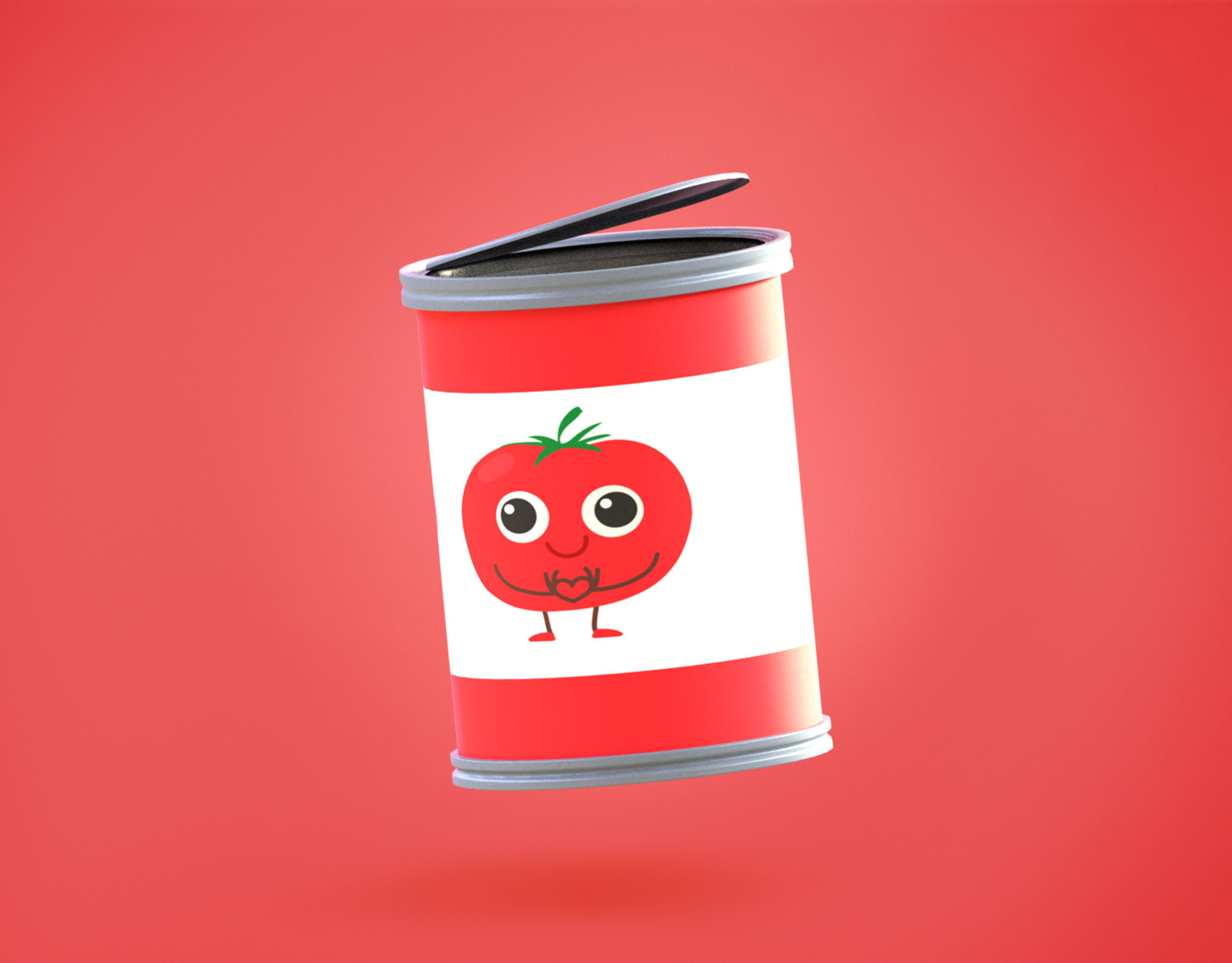 3D model Canned food Emoji new Animated VR / AR / low-poly | CGTrader