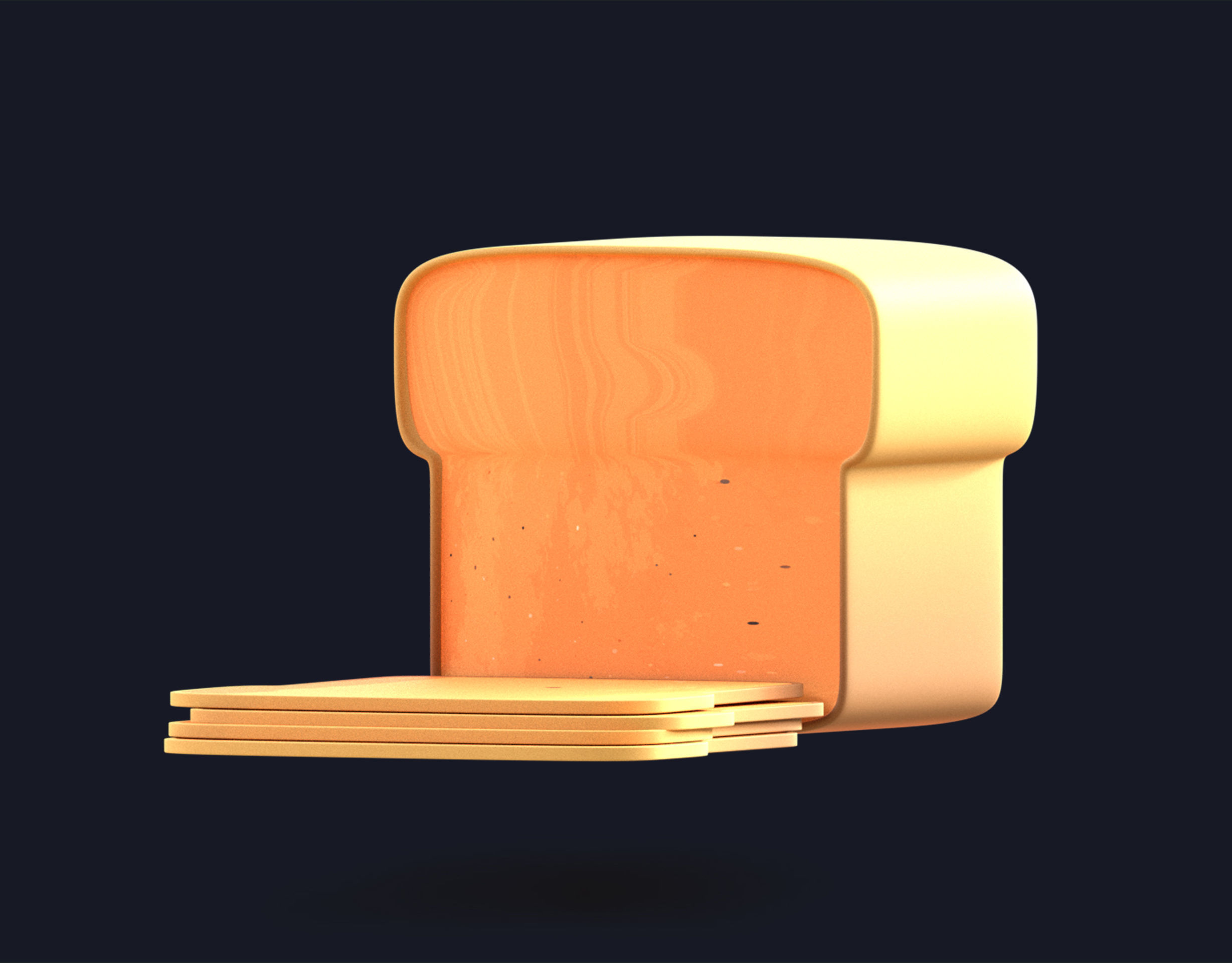 3D model Bread Emoji new Animated VR / AR / low-poly | CGTrader