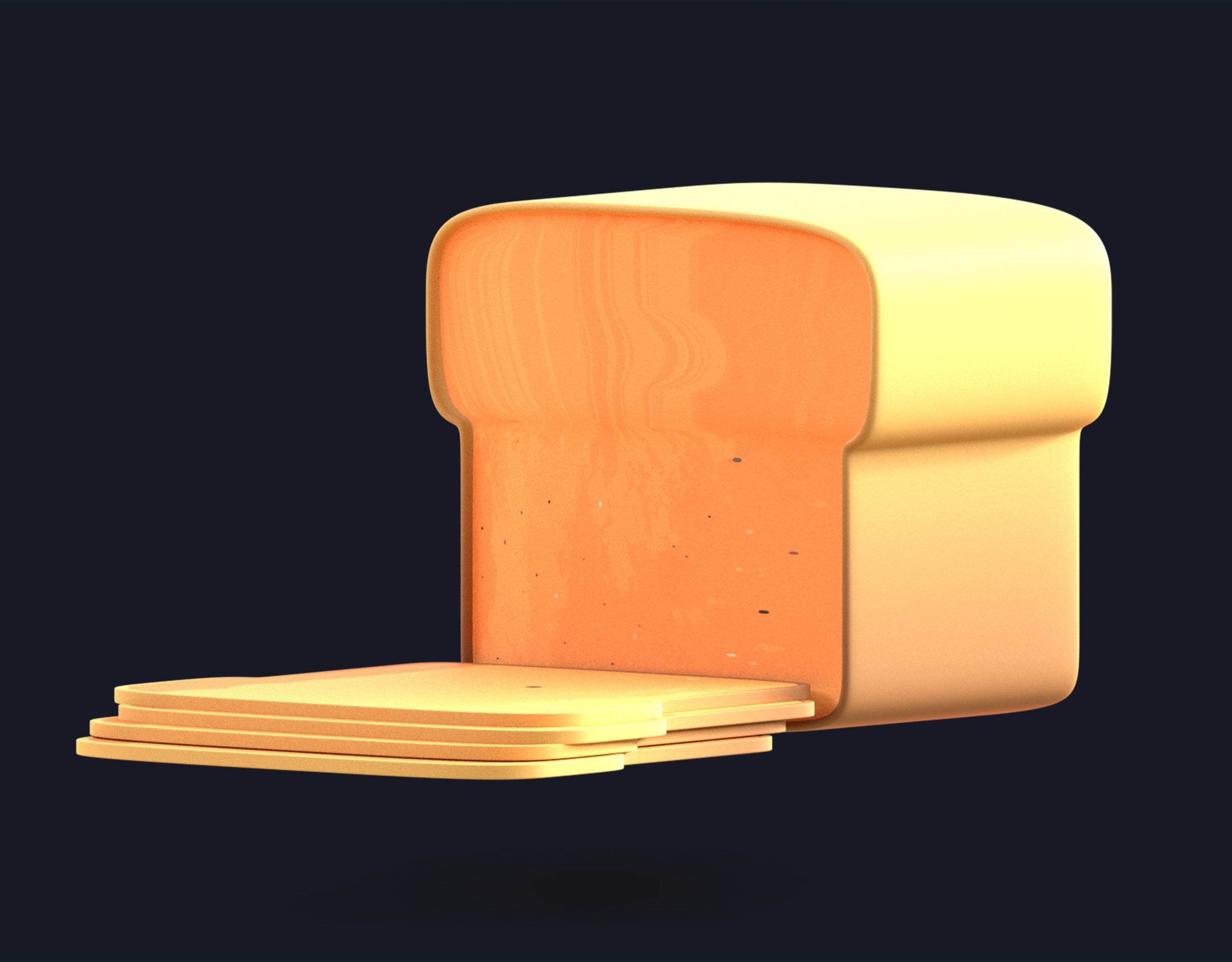 3D model Bread Emoji new Animated VR / AR / low-poly | CGTrader