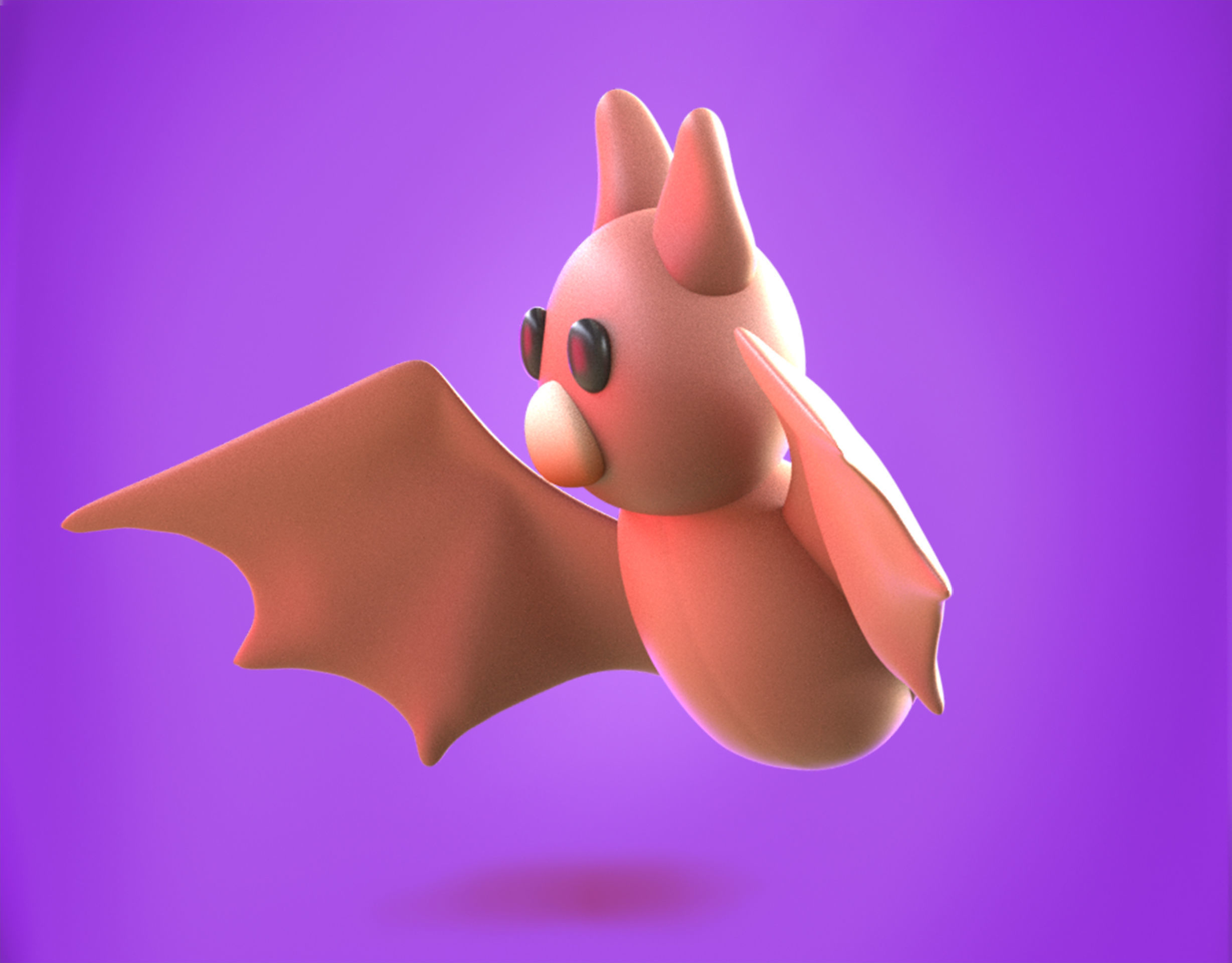3D model Bat Emoji new Animated VR / AR / low-poly | CGTrader
