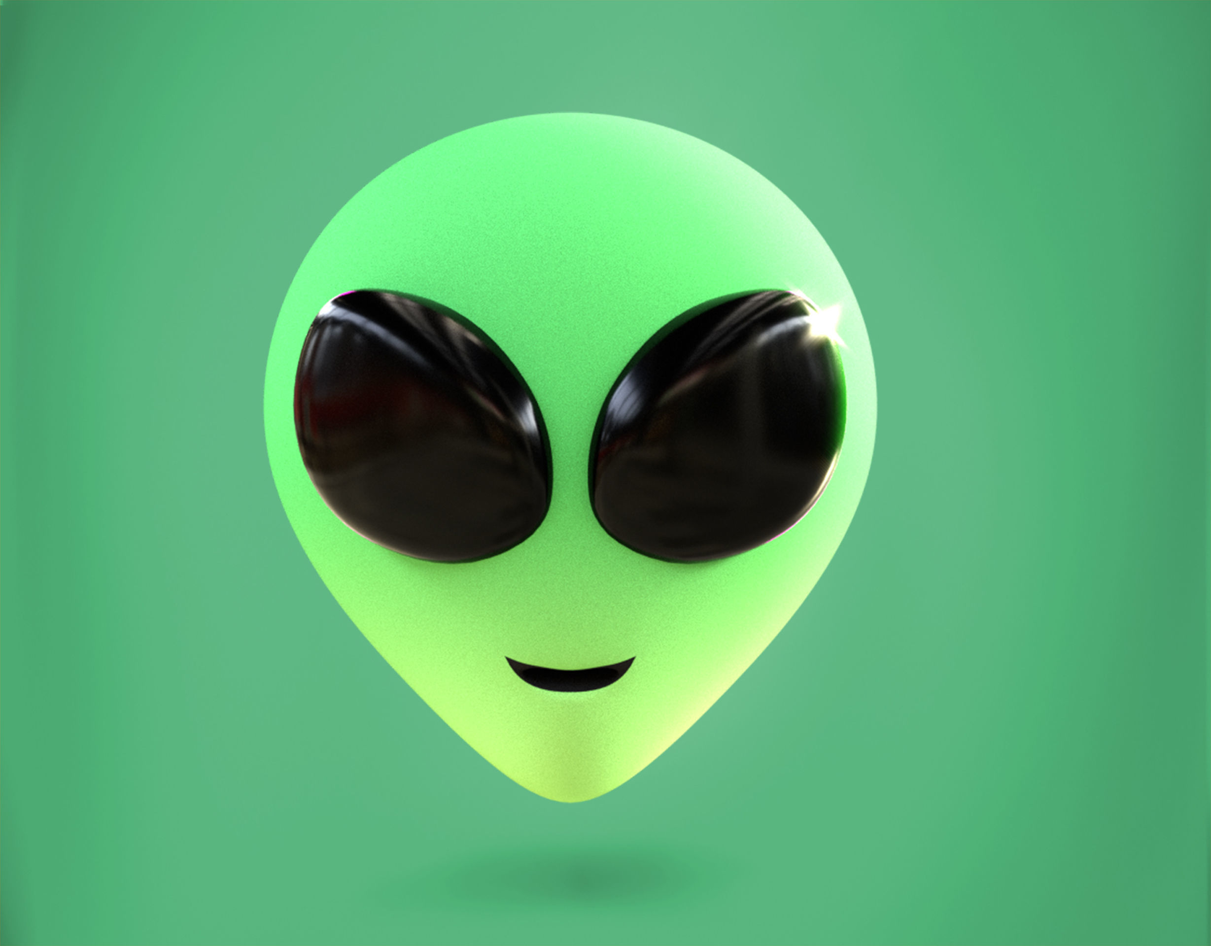 3D model Alien Emoji new Animated VR / AR / low-poly | CGTrader
