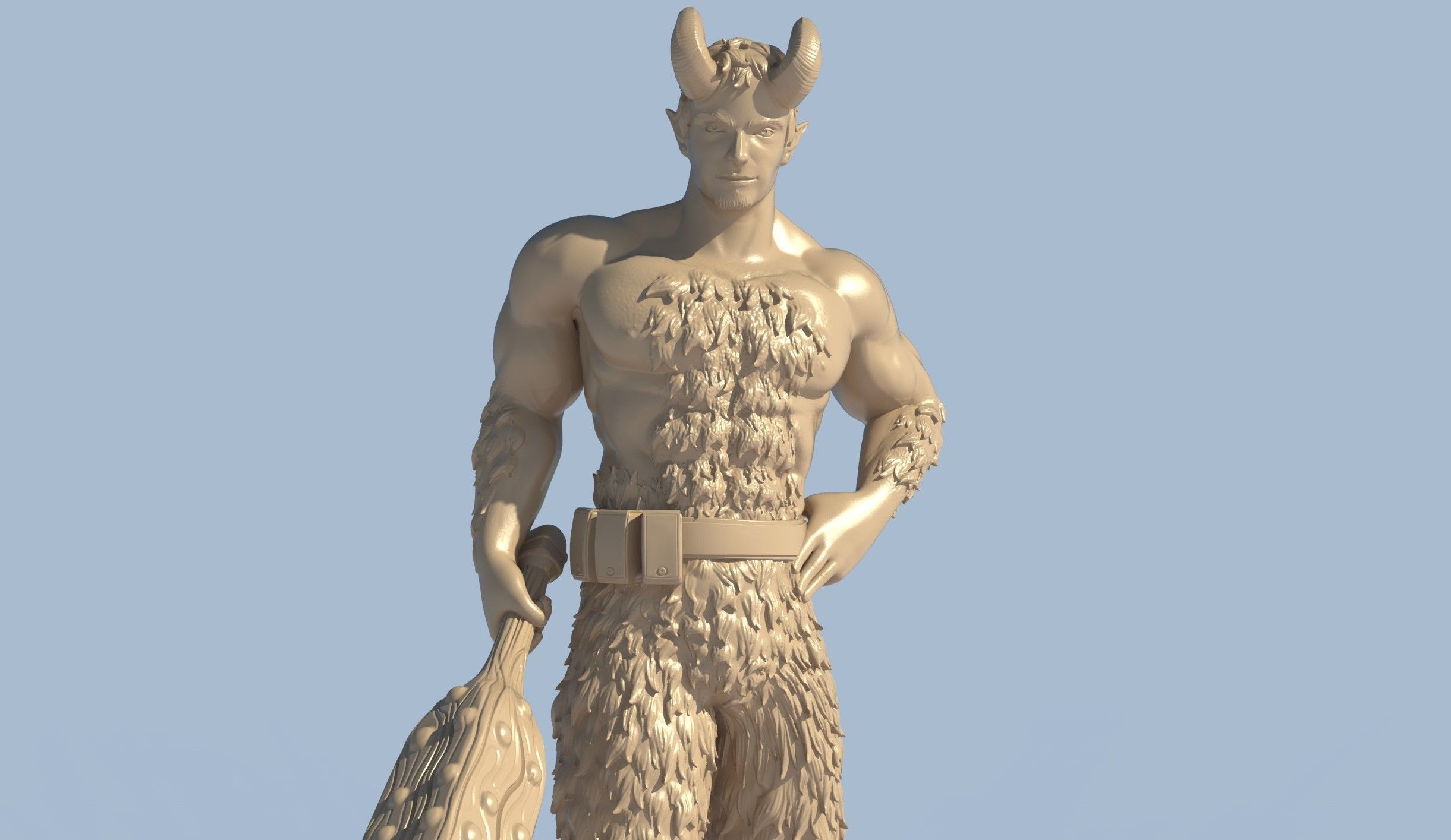 Satyr Barbarian 3D model 3D printable | CGTrader