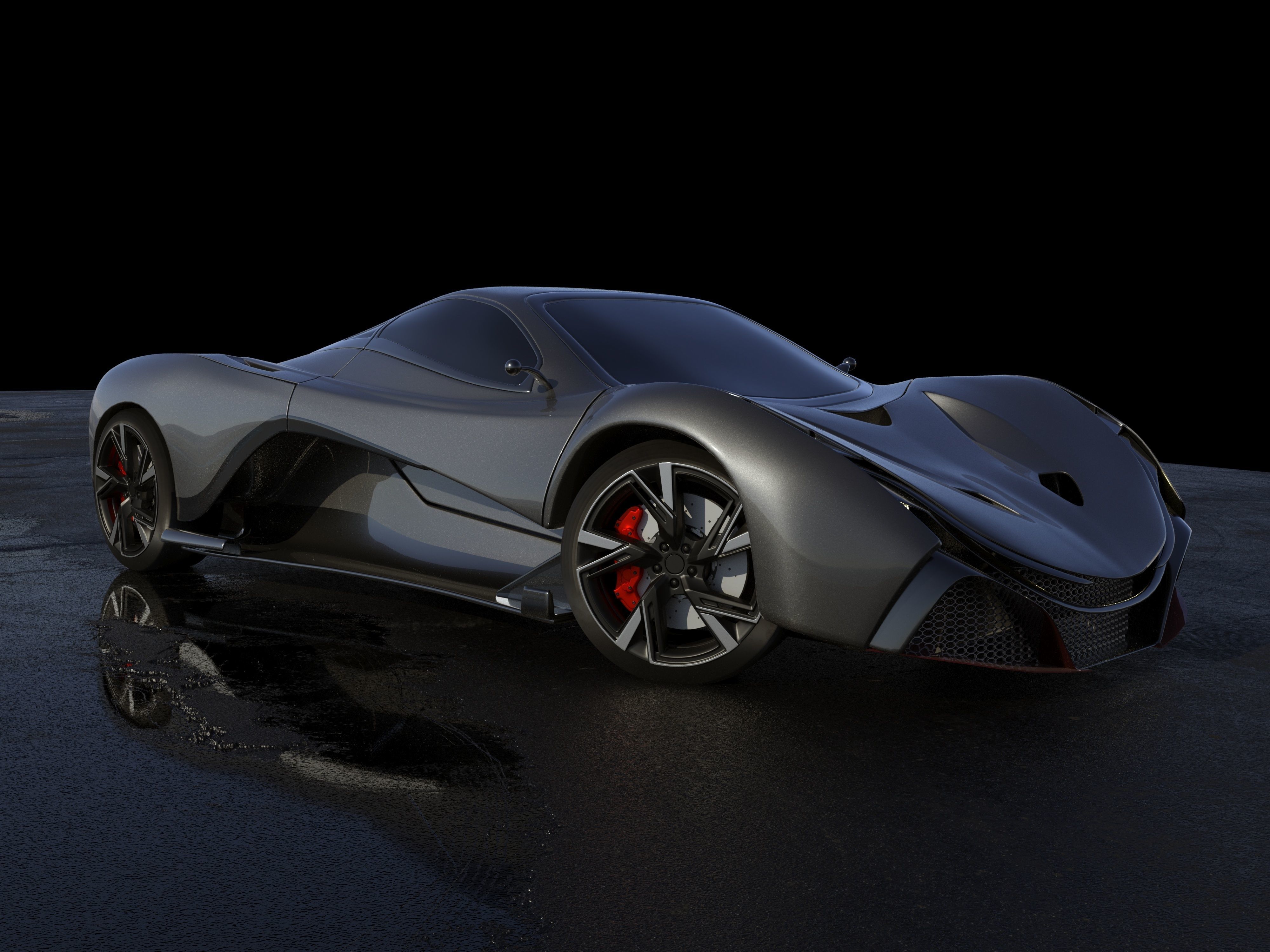 Aurelio Supper electric car 3D model 3D printable | CGTrader