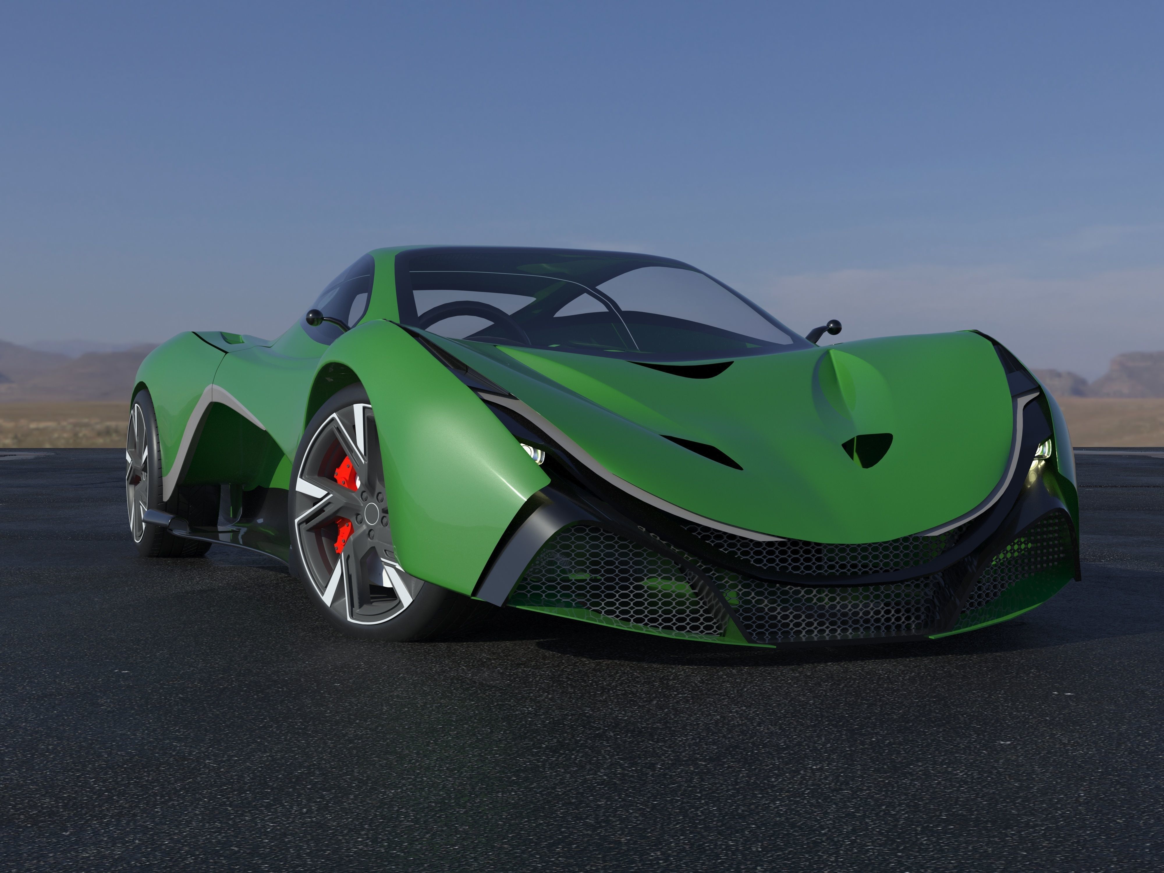 Aurelio Supper electric car 3D model 3D printable | CGTrader