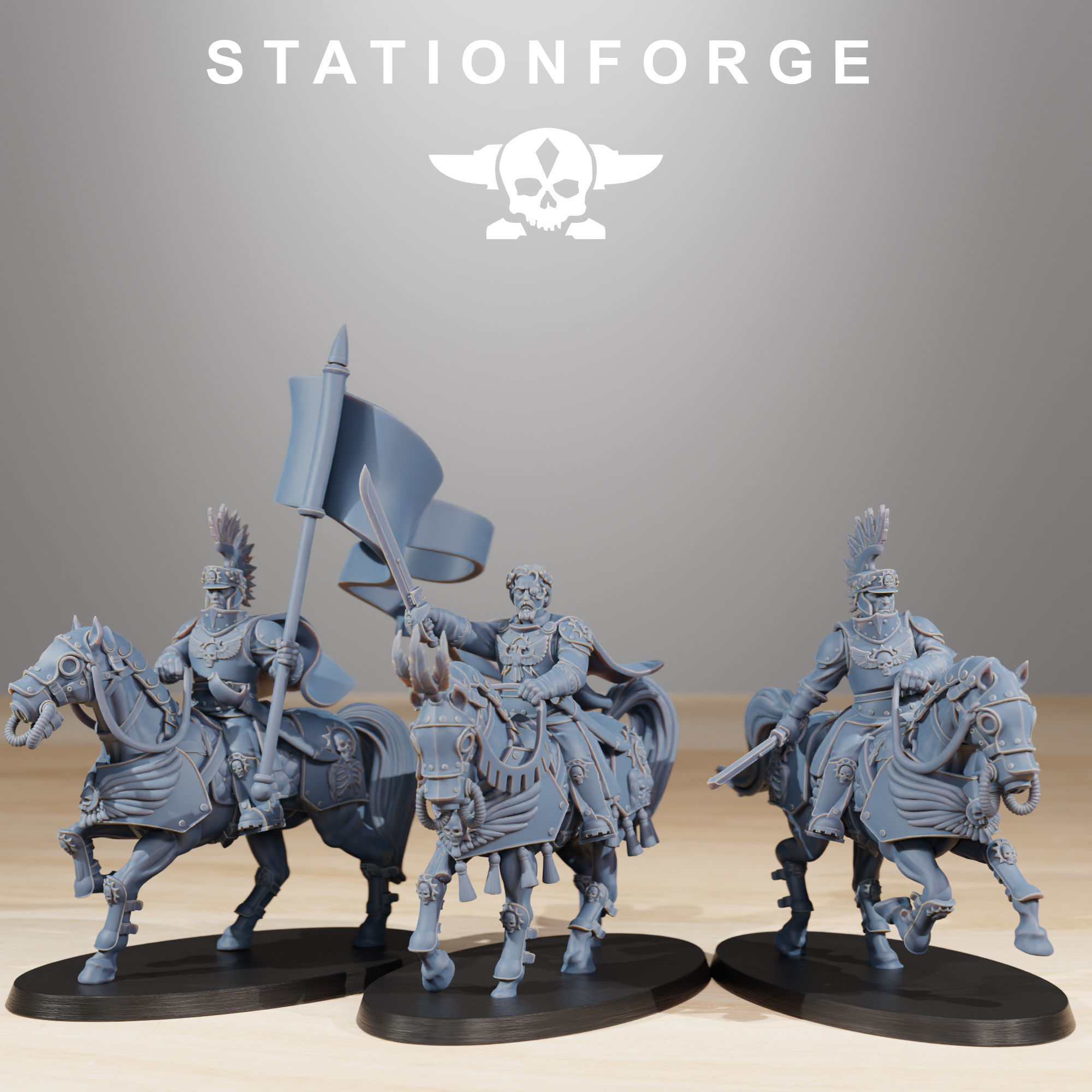 National Guard Cavalry Commanders 3D model 3D printable | CGTrader