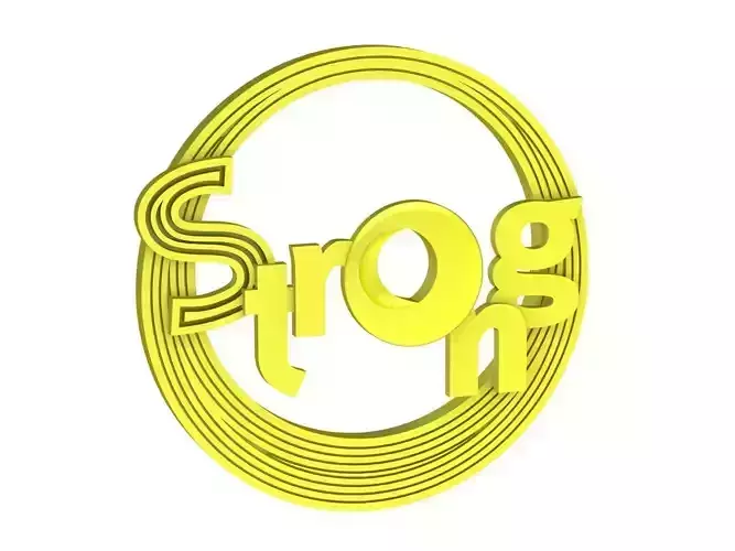 strong letter pendant 4667 3D model 3D printable | CGTrader