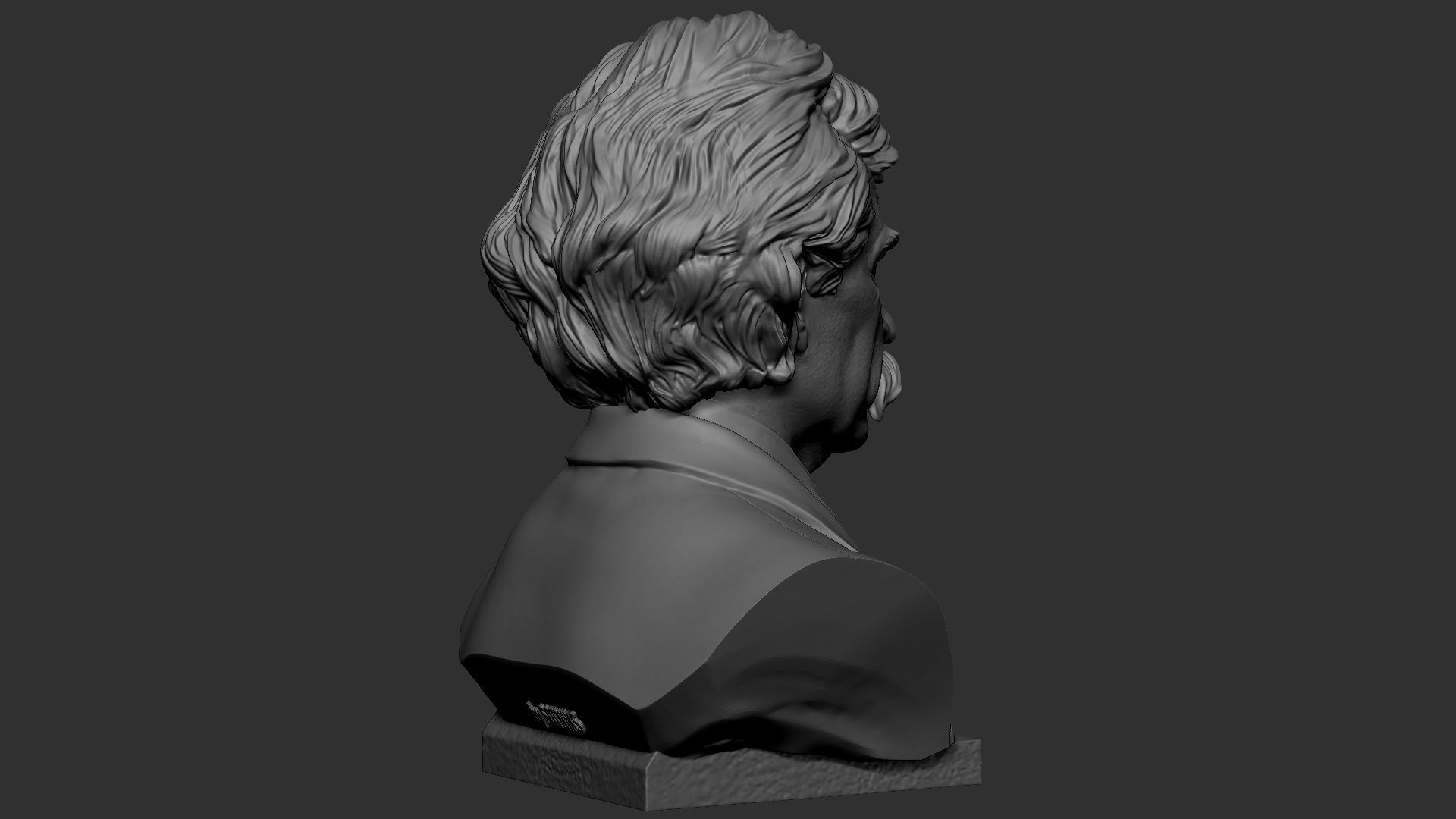 Mark Twain 3D model 3D printable | CGTrader