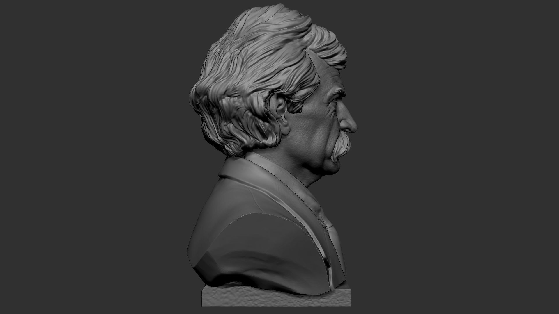 Mark Twain 3D model 3D printable | CGTrader