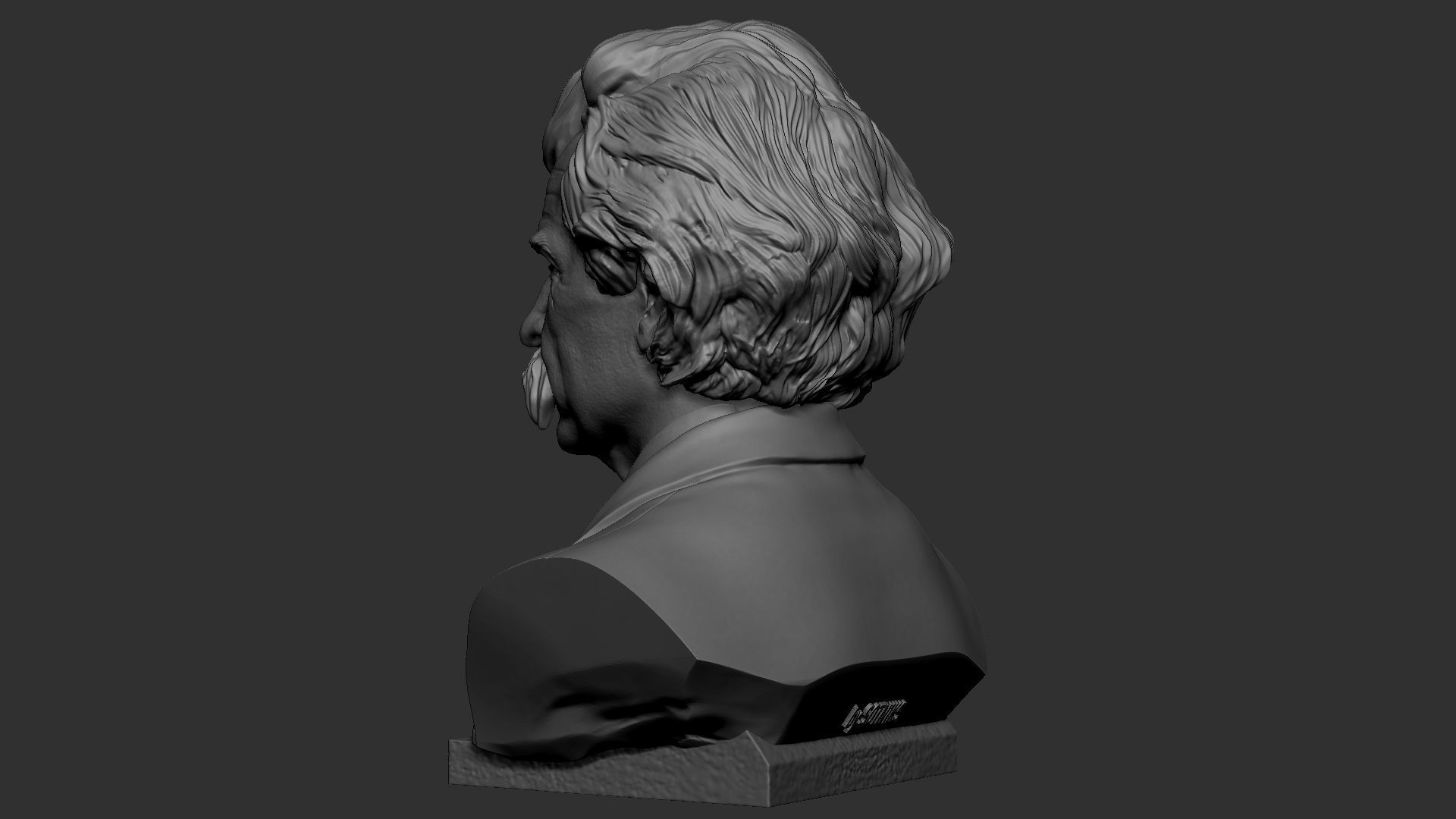 Mark Twain 3D model 3D printable | CGTrader