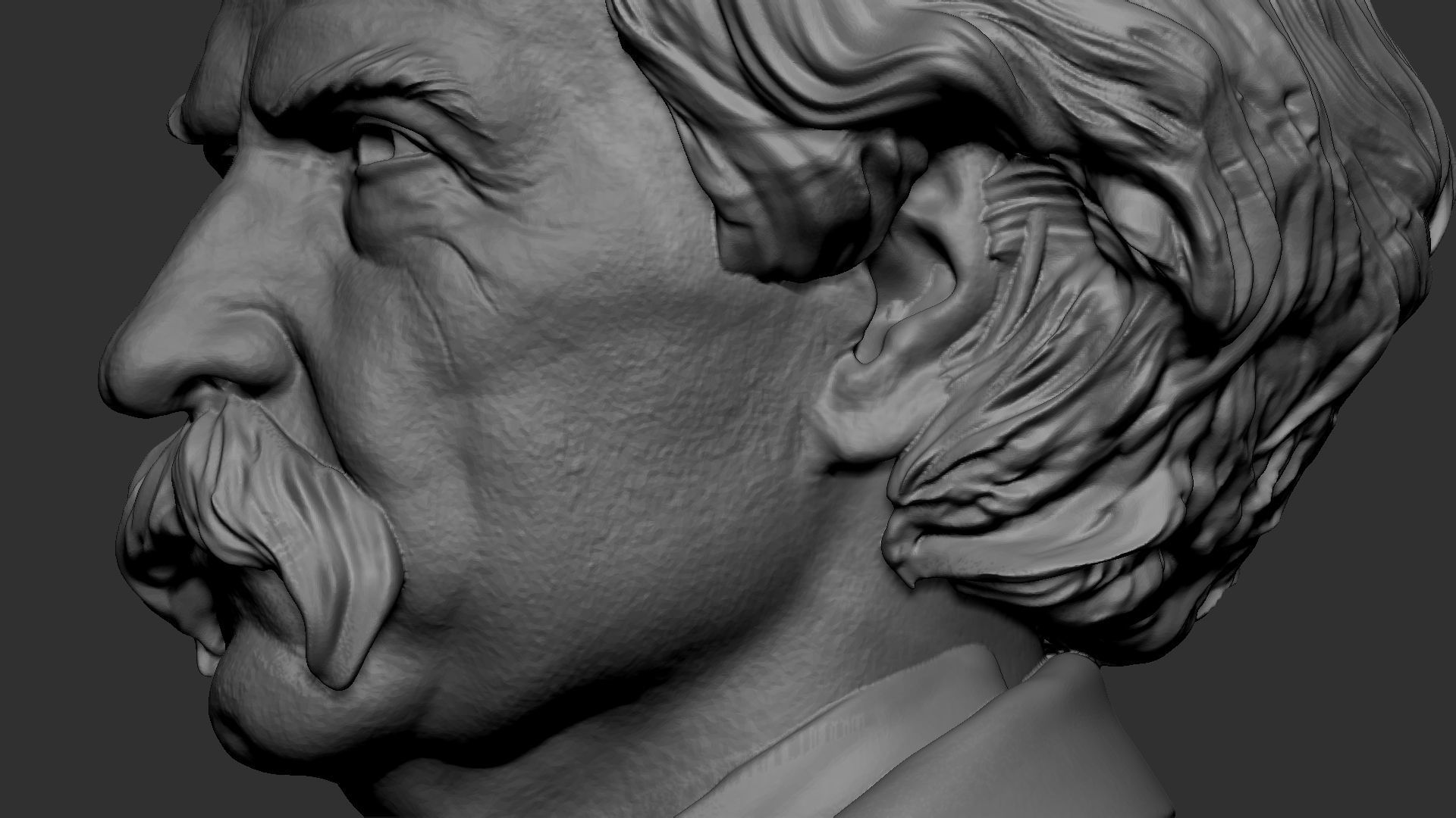 Mark Twain 3D model 3D printable | CGTrader