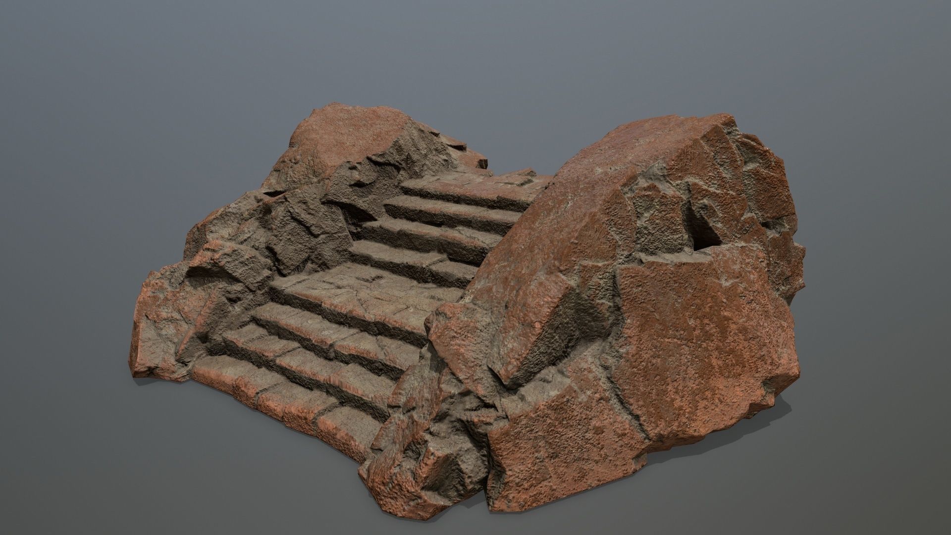 3D model rock stairs VR / AR / low-poly | CGTrader