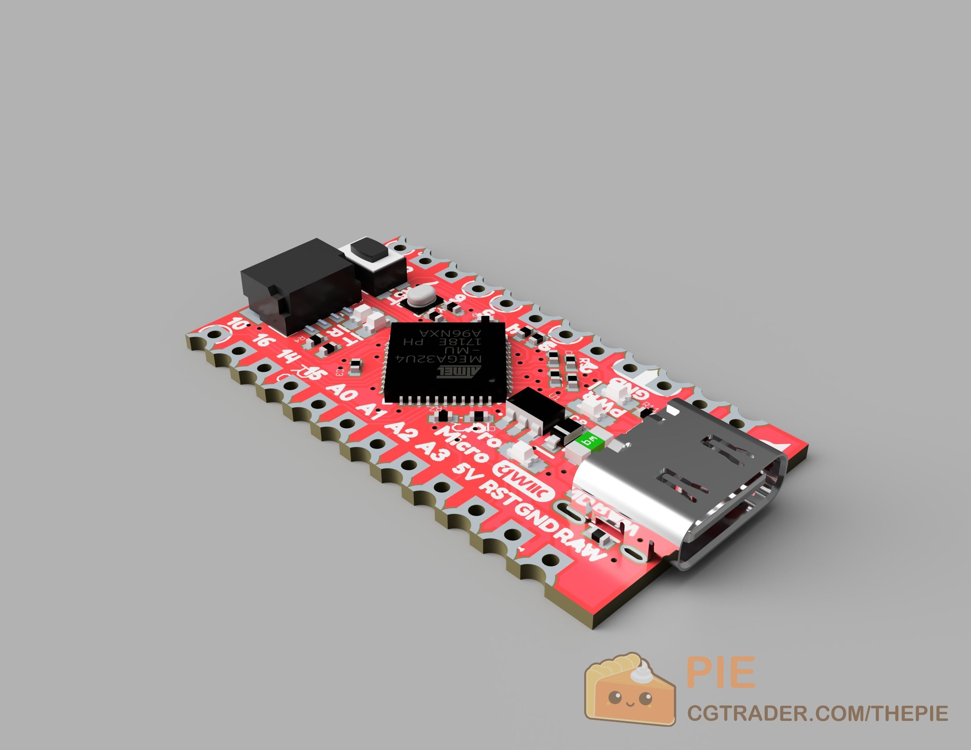 SparkFun Qwiic Pro Micro 3D model | CGTrader