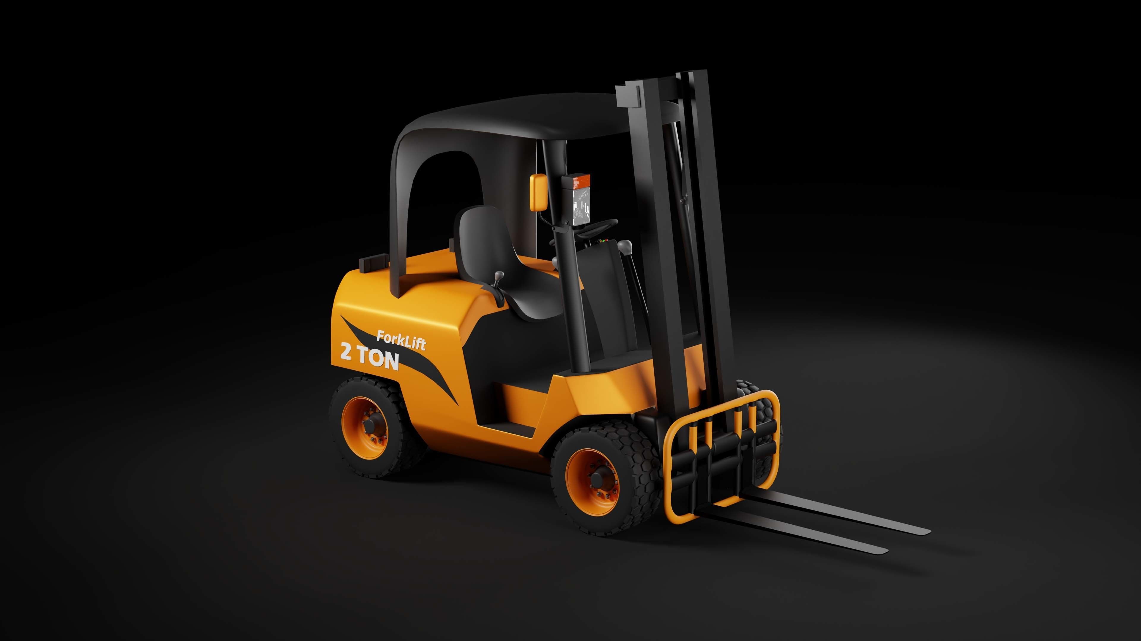 Concept Forklift for Commercial use 3D model | CGTrader