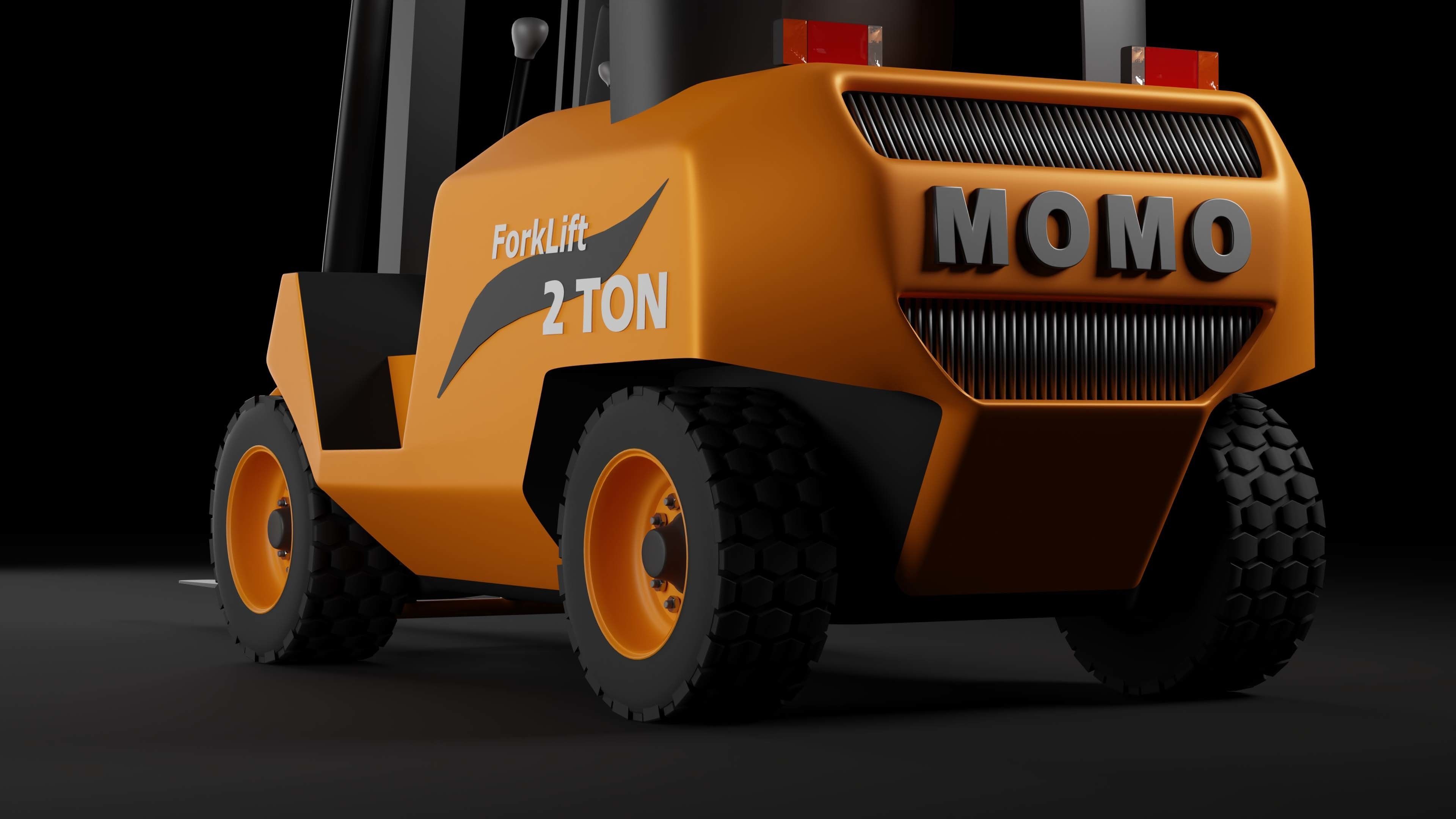 Concept Forklift for Commercial use 3D model | CGTrader