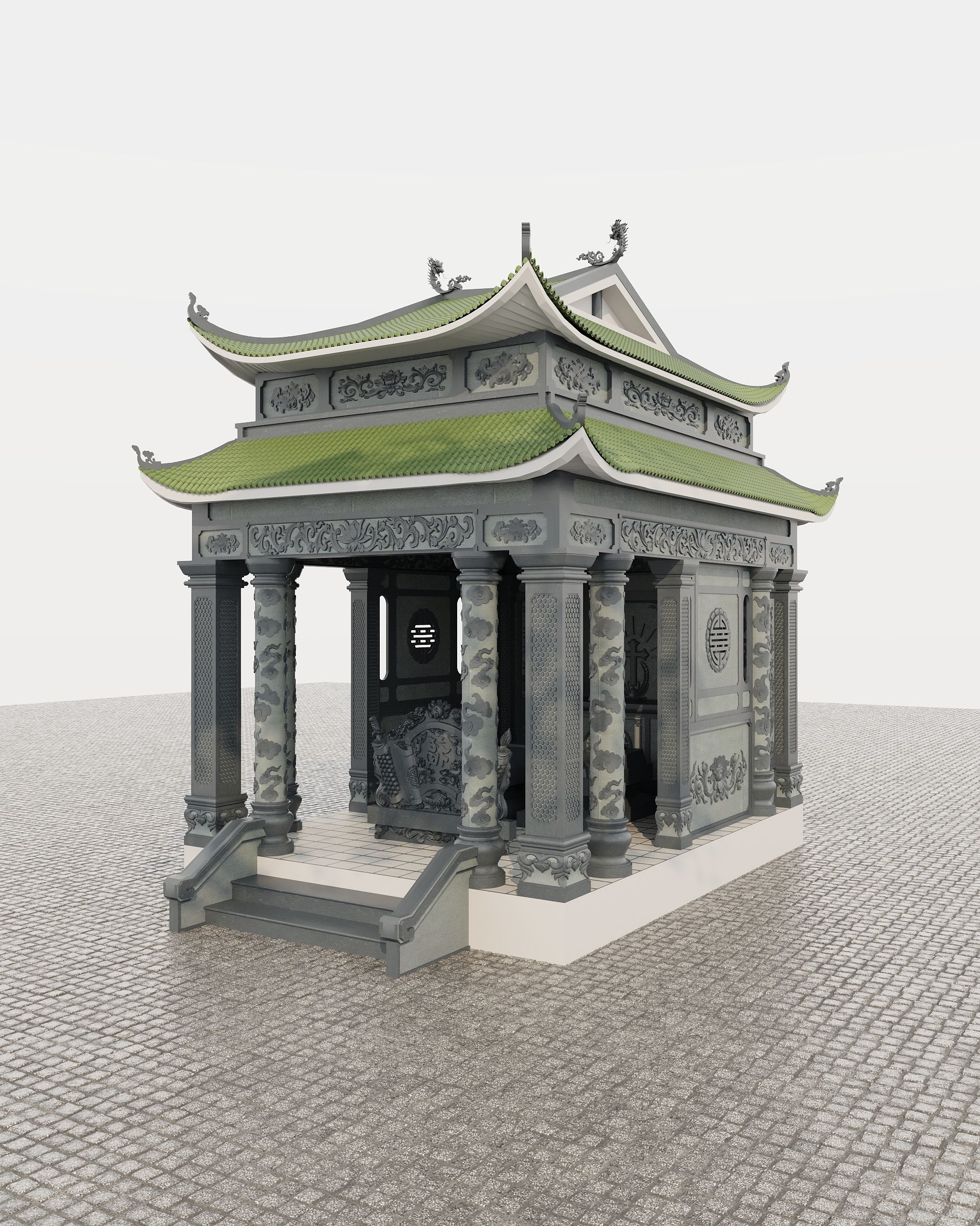 pagoda chinese temple 3D model | CGTrader