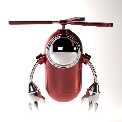 Robot helicopter 3D model | CGTrader