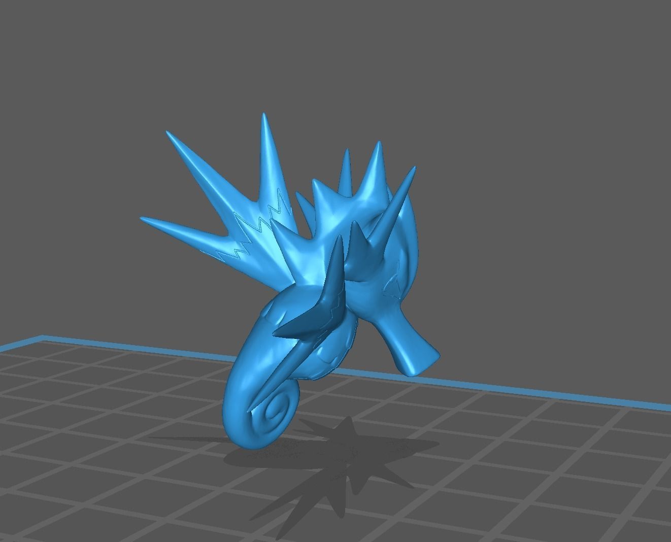 Horsea Seadra and Kingdra 3D print model 3D model 3D printable | CGTrader
