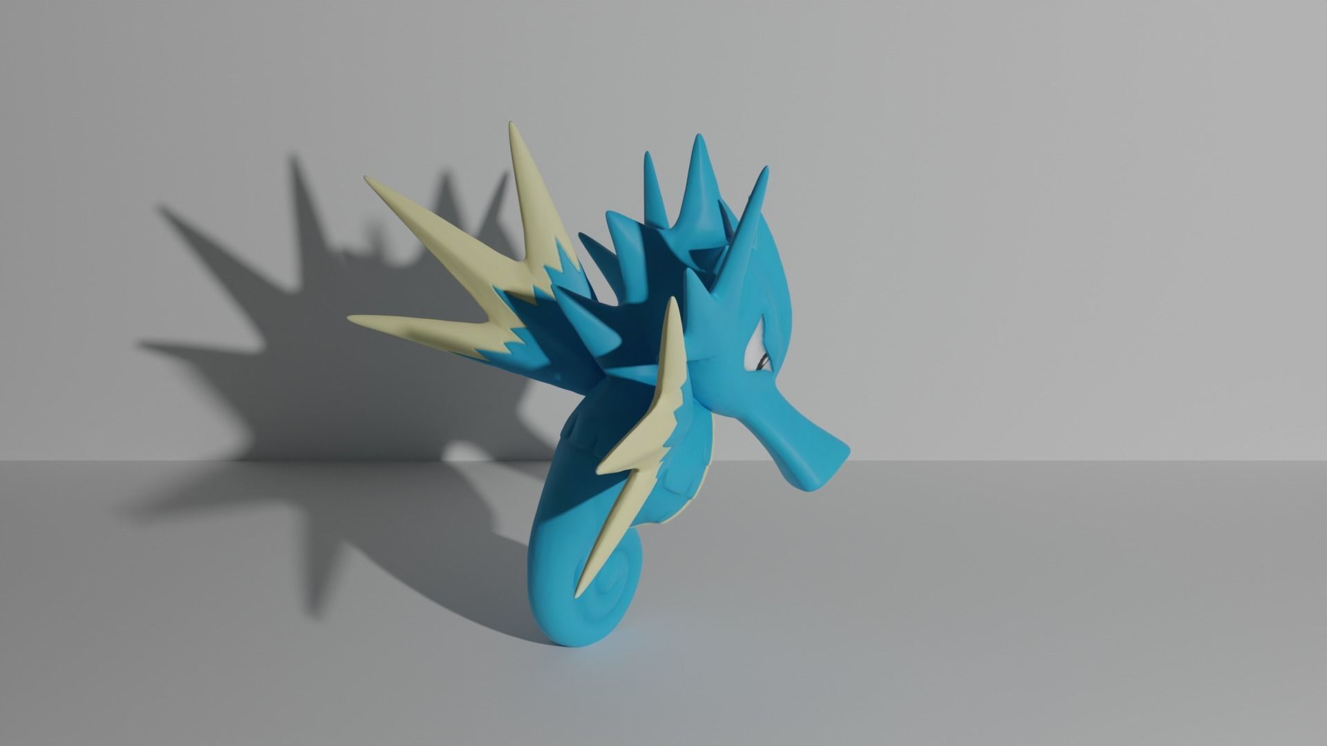 Horsea Seadra and Kingdra 3D print model 3D model 3D printable | CGTrader