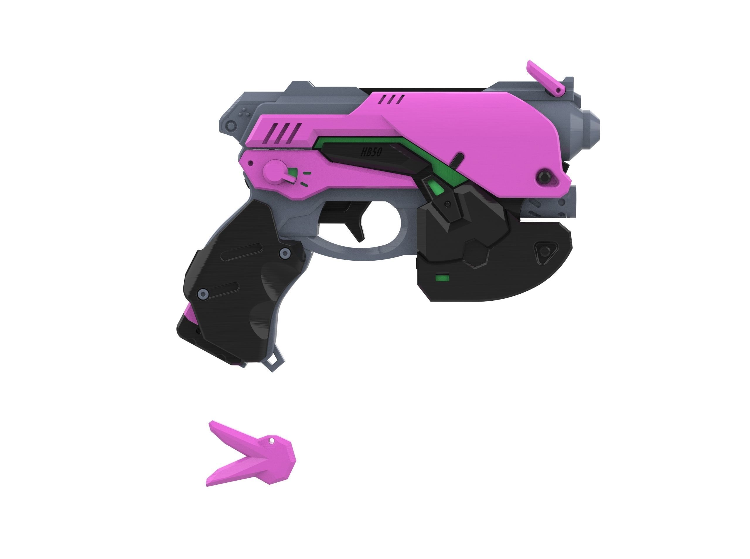 DVa Blaster - Overwatch - Commercial - Printable - STL 3D model 3D ...