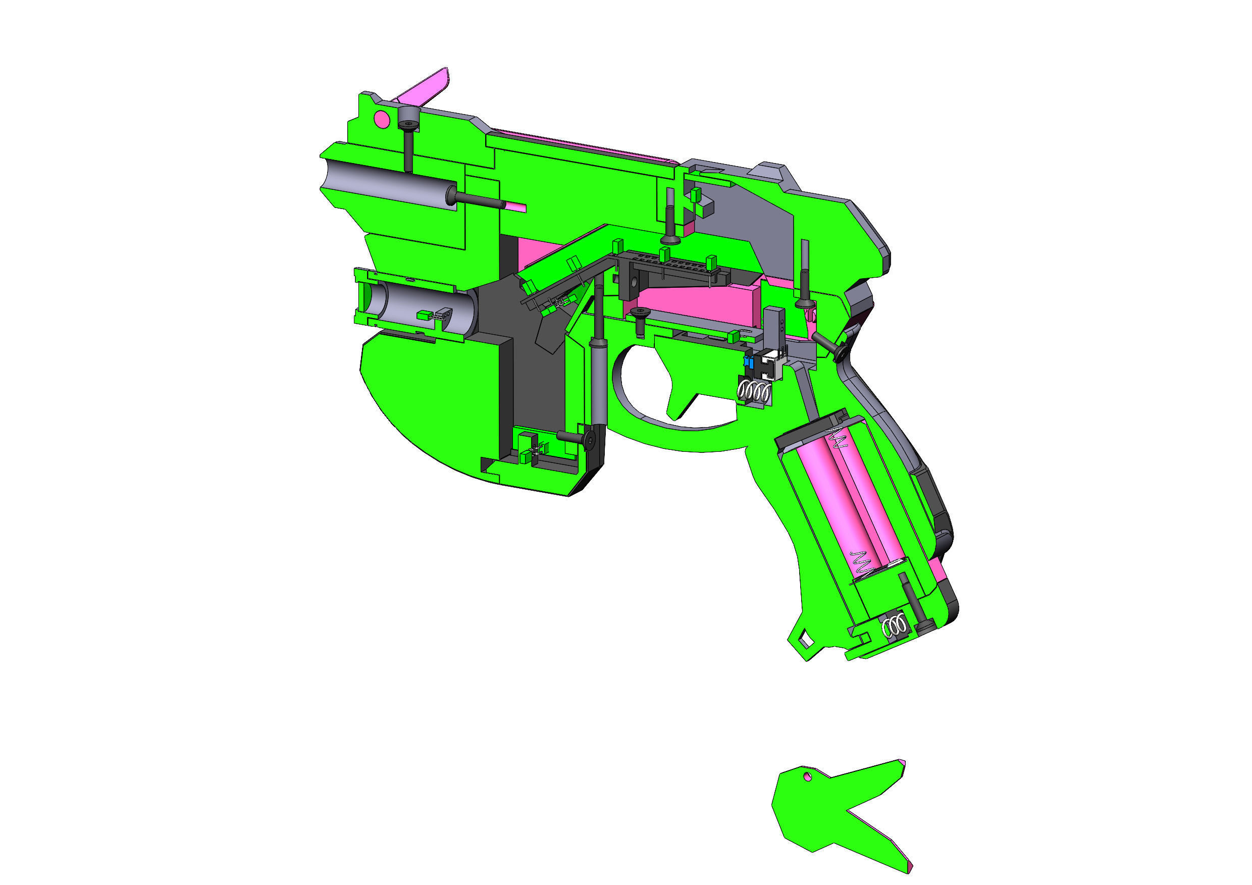 DVa Blaster - Overwatch - Commercial - Printable - STL 3D model 3D ...
