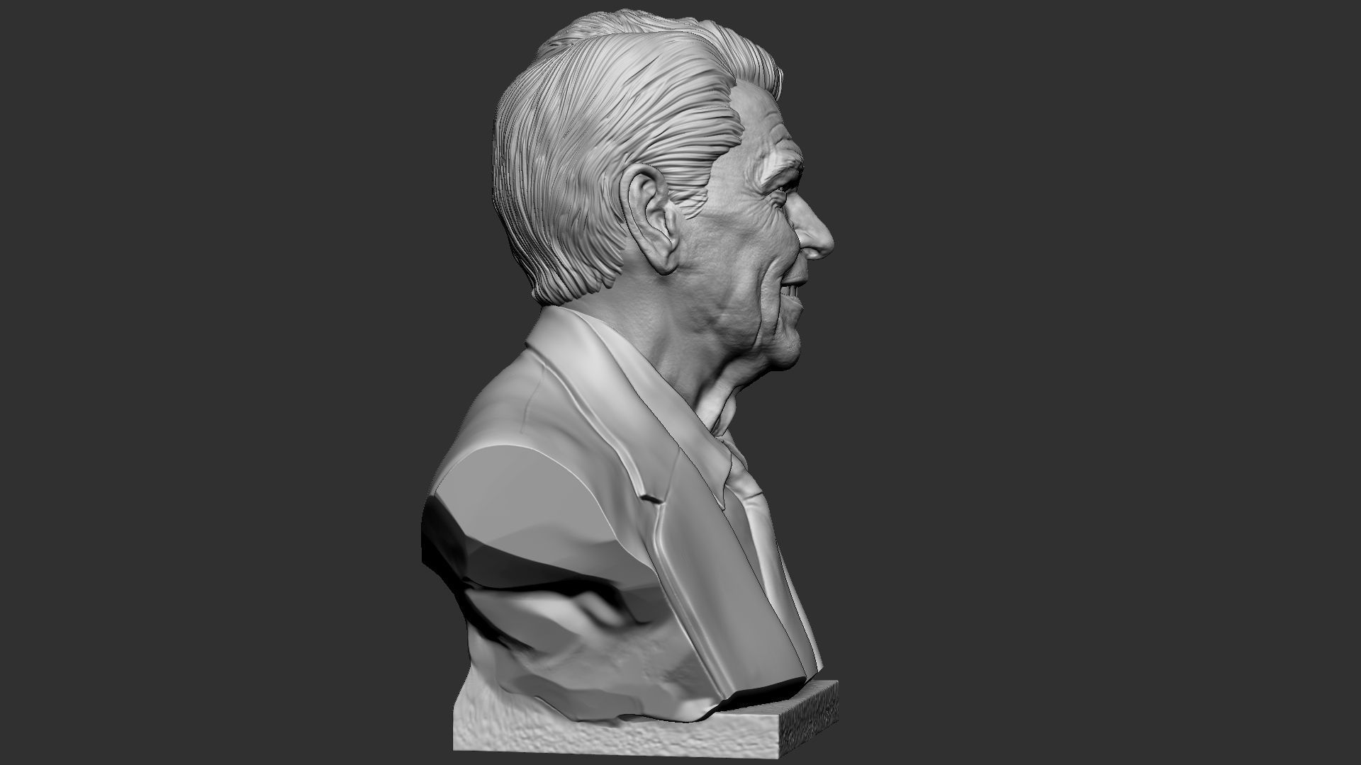 Ronald Reagan 3D model 3D printable | CGTrader
