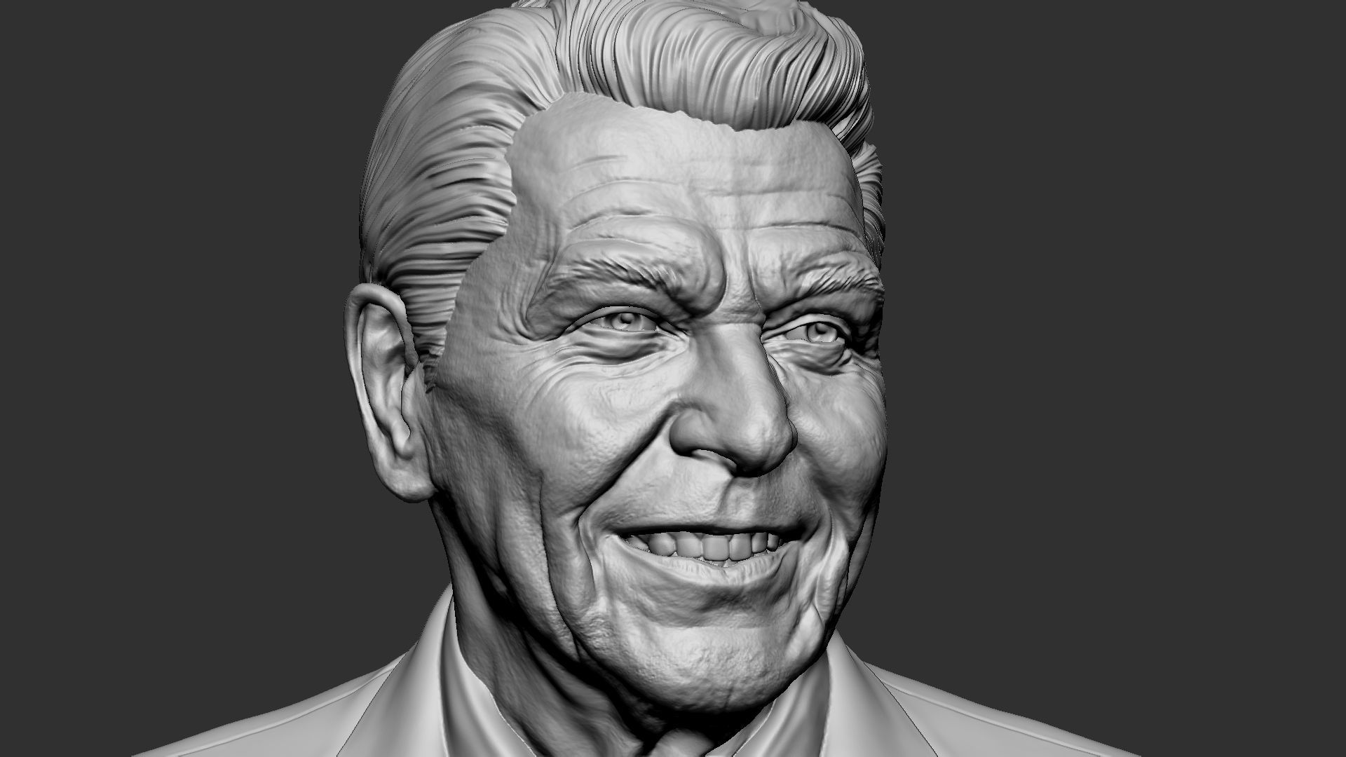 Ronald Reagan 3D model 3D printable | CGTrader