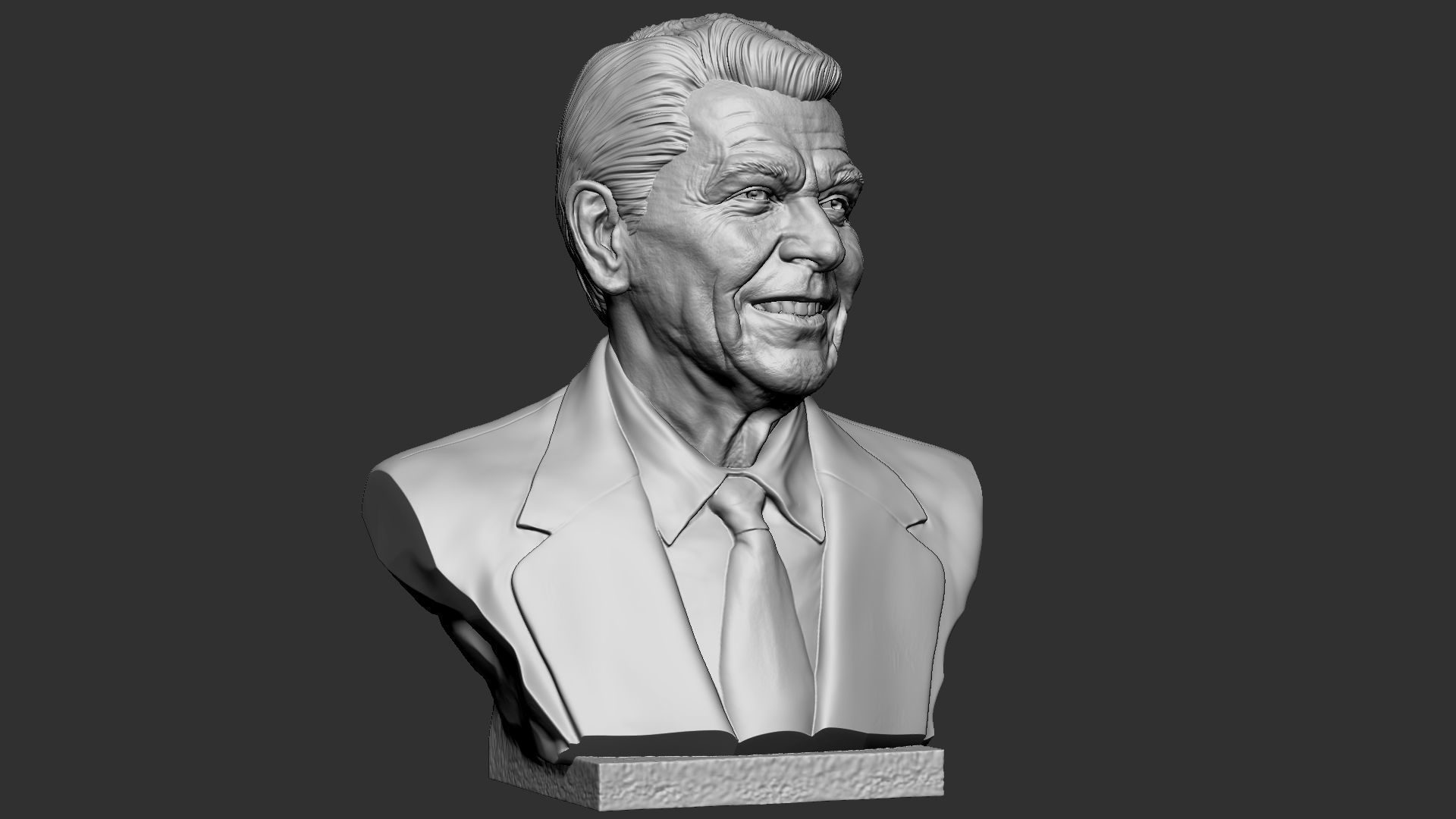 Ronald Reagan 3D model 3D printable | CGTrader