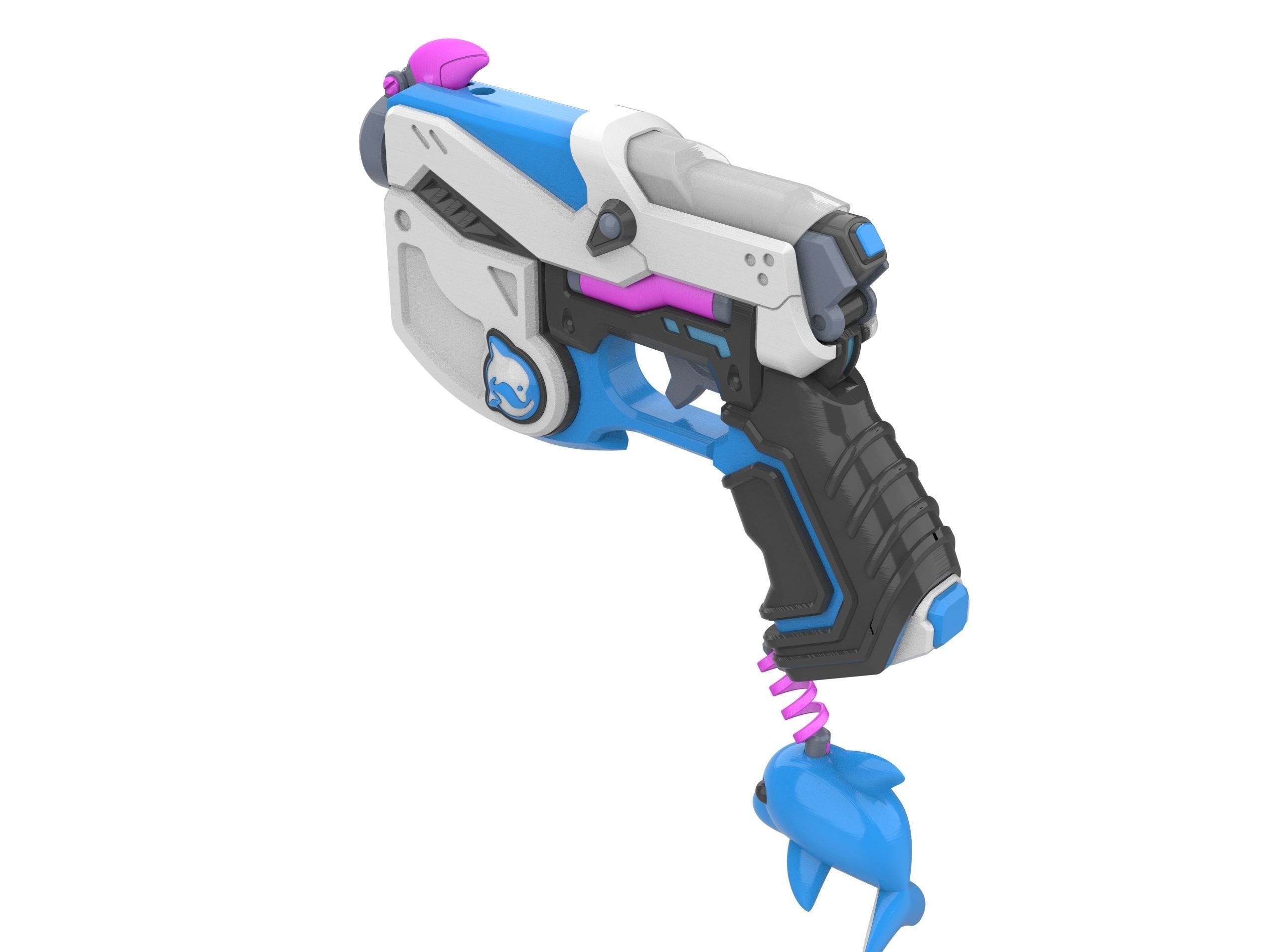 DVa Blaster Waveracer Skin - Overwatch - Commercial - STL 3D model 3D ...