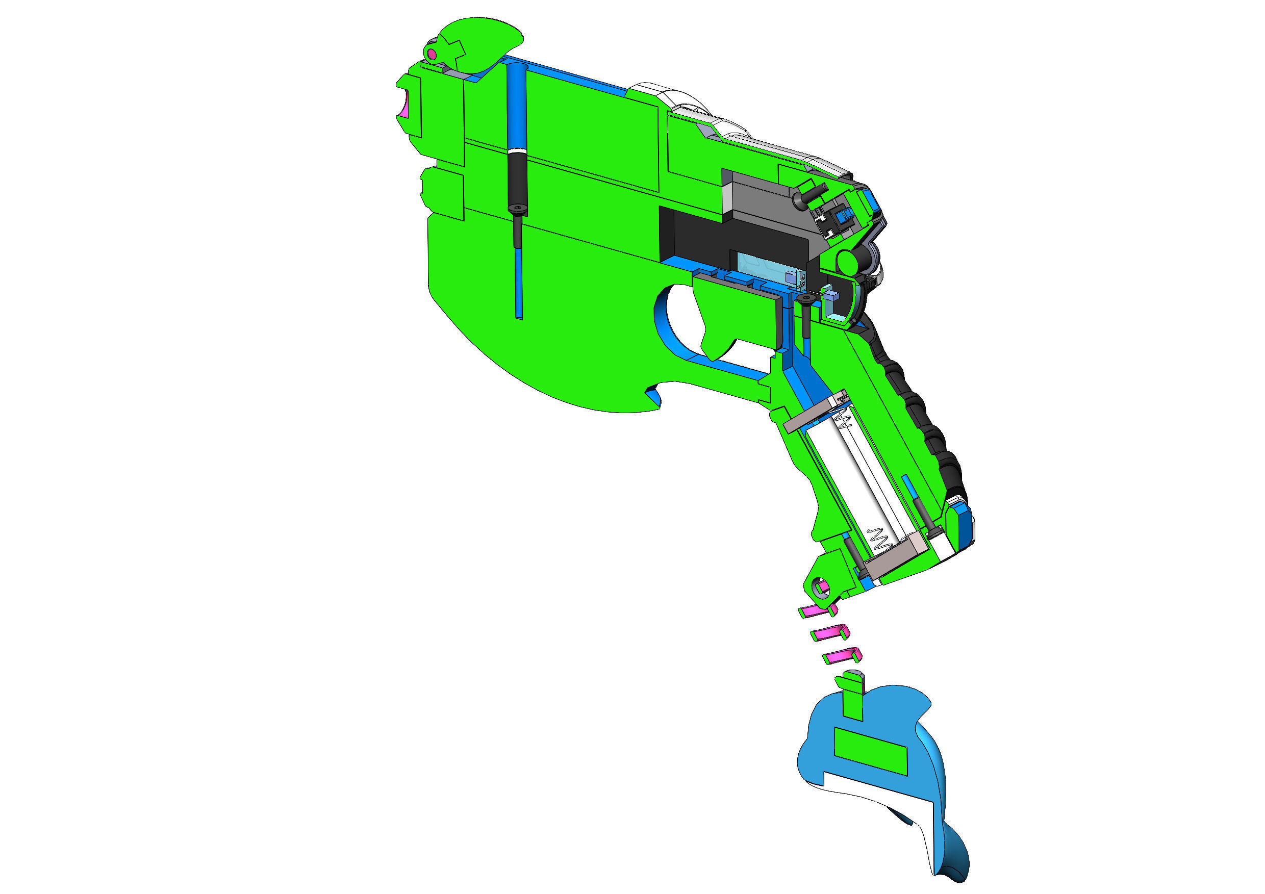 DVa Blaster Waveracer Skin - Overwatch - Commercial - STL 3D model 3D ...