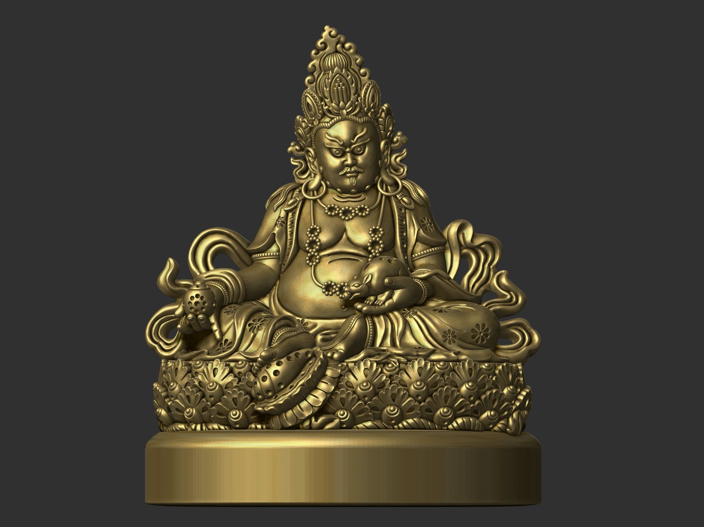 Tibetan Buddha 3D model 3D printable | CGTrader