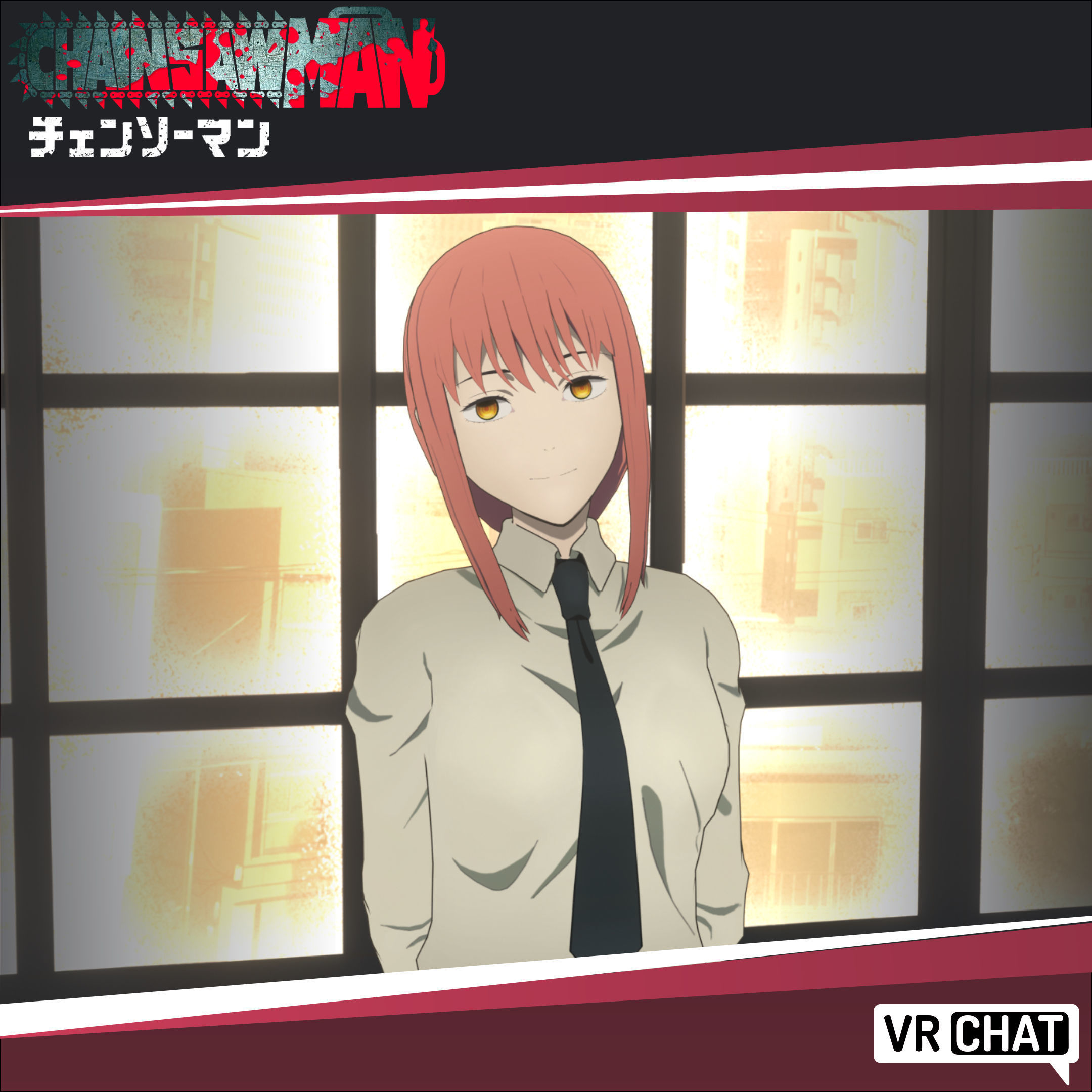 3D model VRChat Avatar - Makima - Chainsaw Man VR / AR / low-poly ...