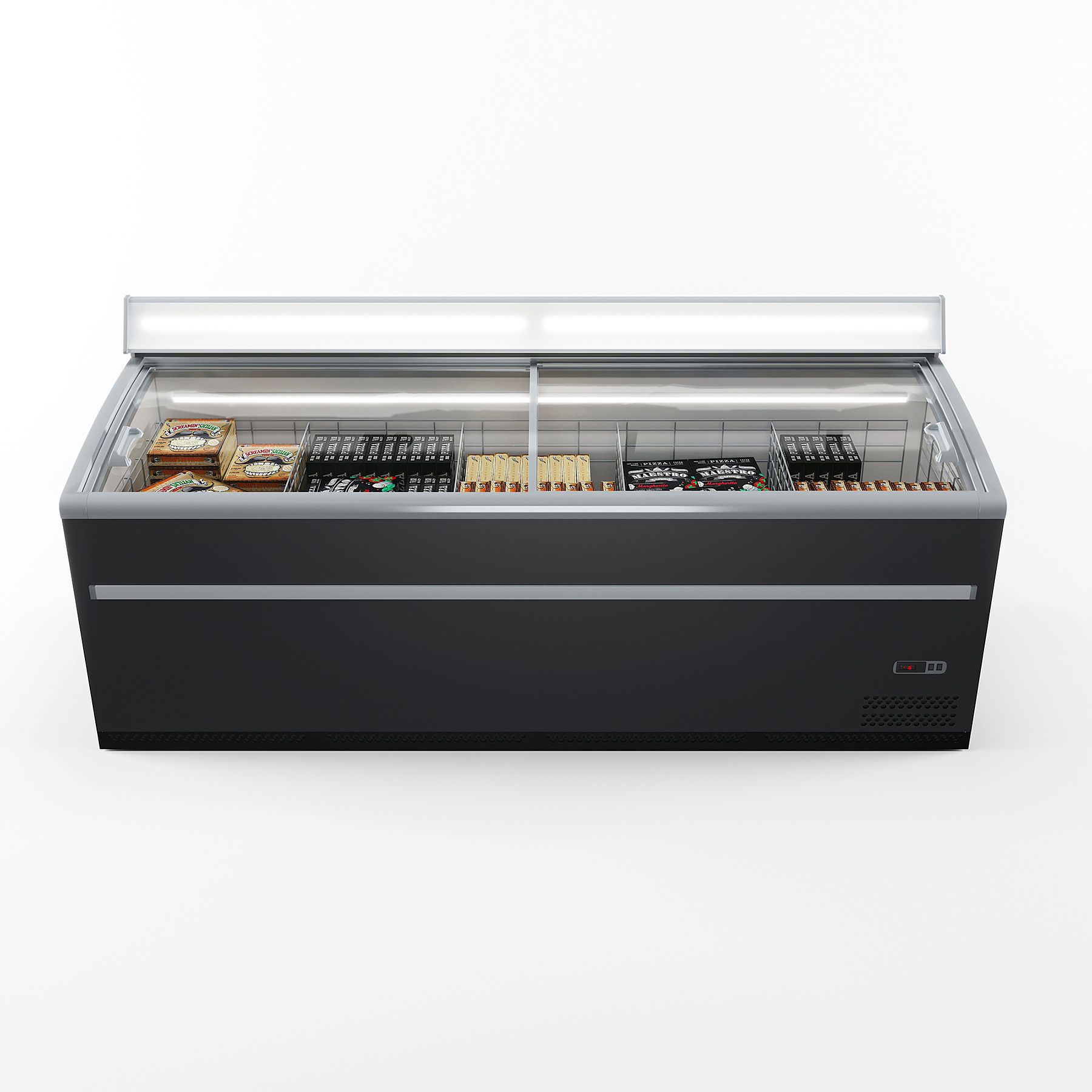 Glass Top Display Chest Freezer by Arneg 3D model | CGTrader