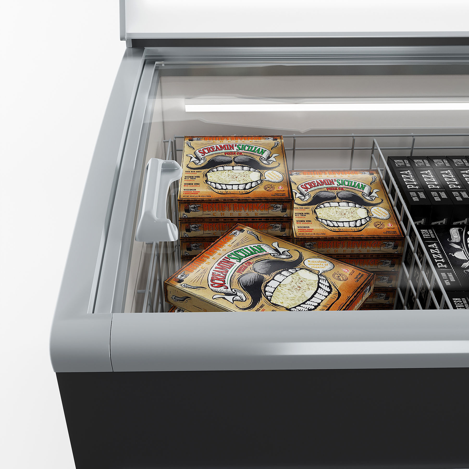 Glass Top Display Chest Freezer by Arneg 3D model | CGTrader