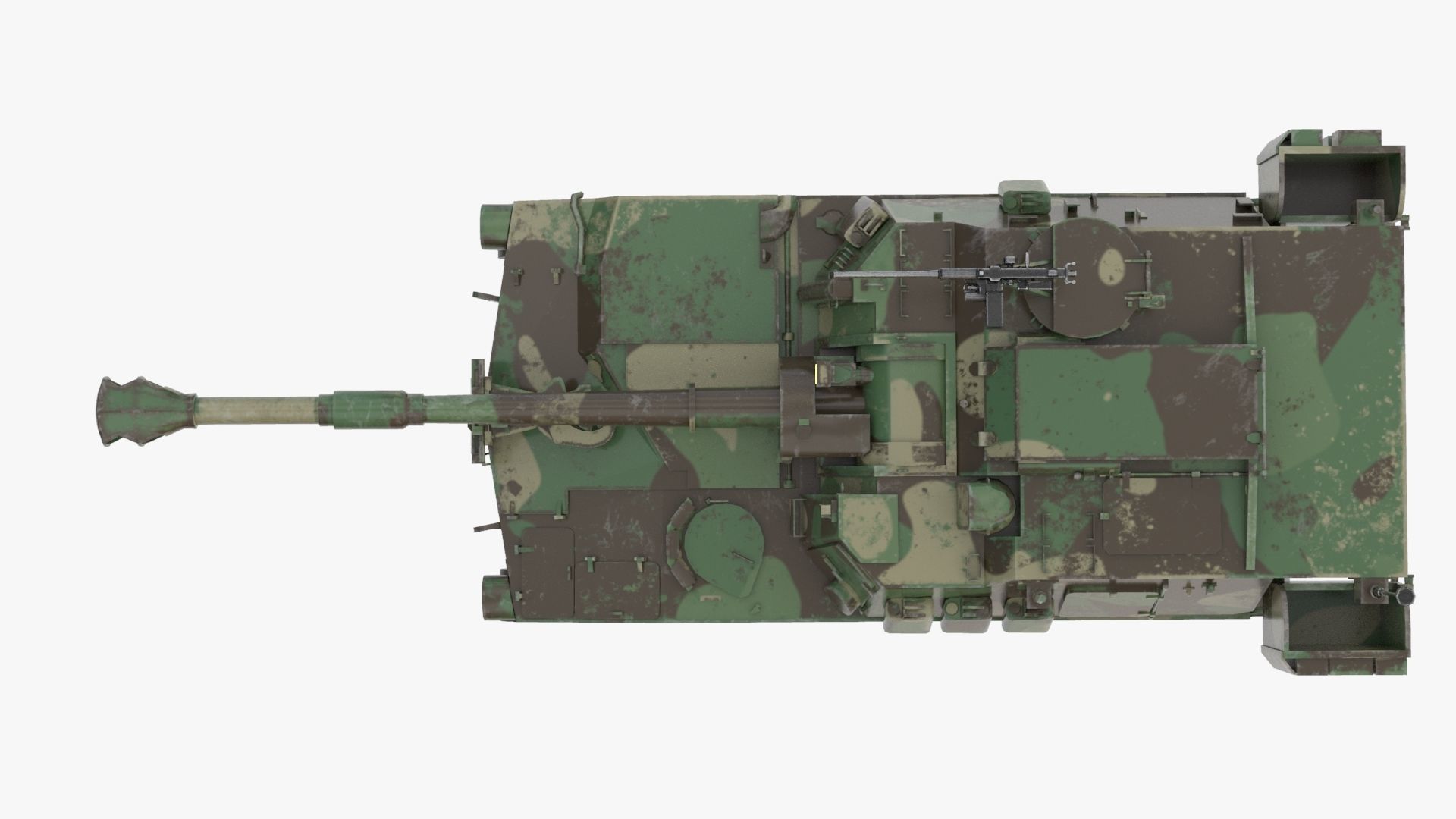 3D model m109 Paladin Tank with 4k textures Low VR / AR / low-poly ...