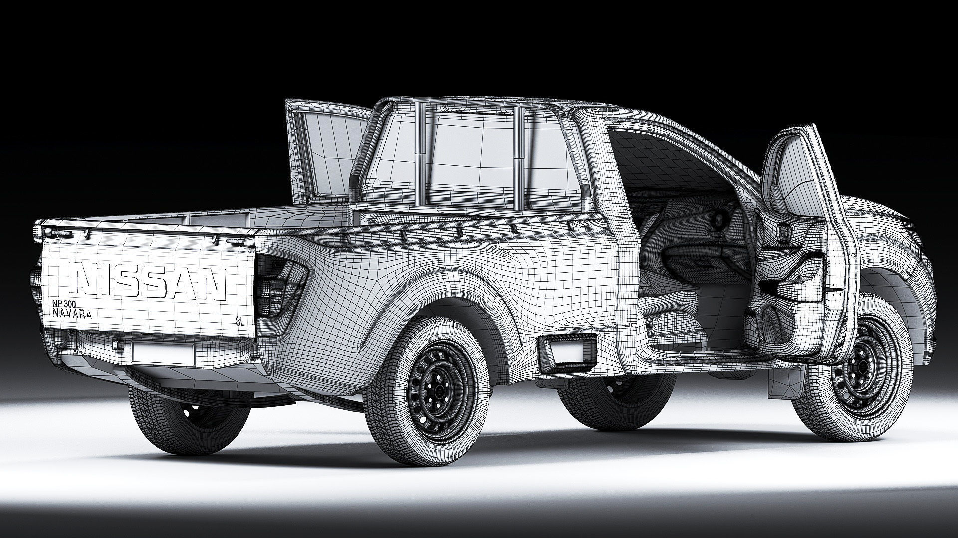 Nissan navara np300 2015 full interior 3D model | CGTrader