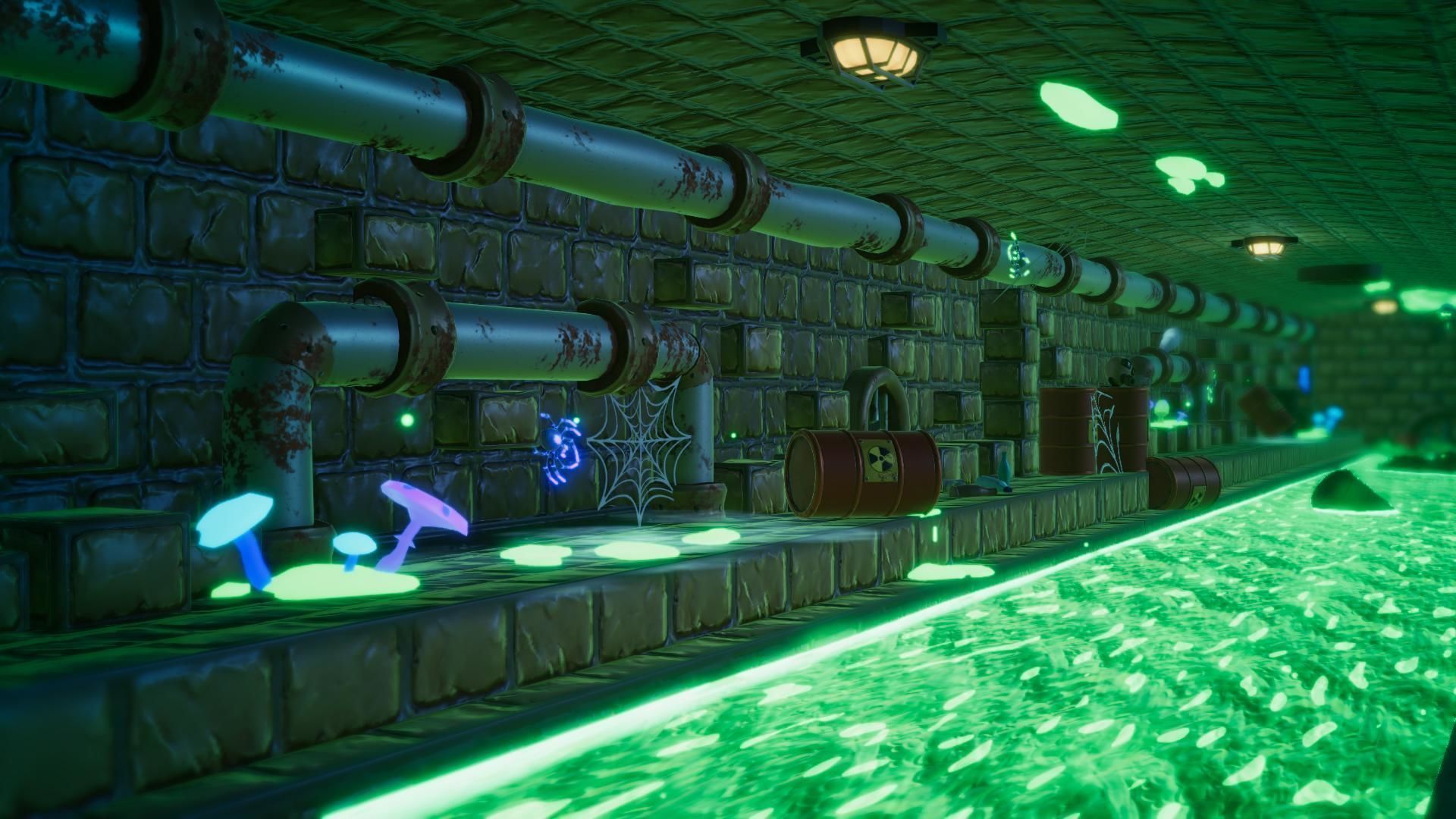 3D model Toxic Sewer Game asset pack Unity Urp VR / AR / low-poly ...