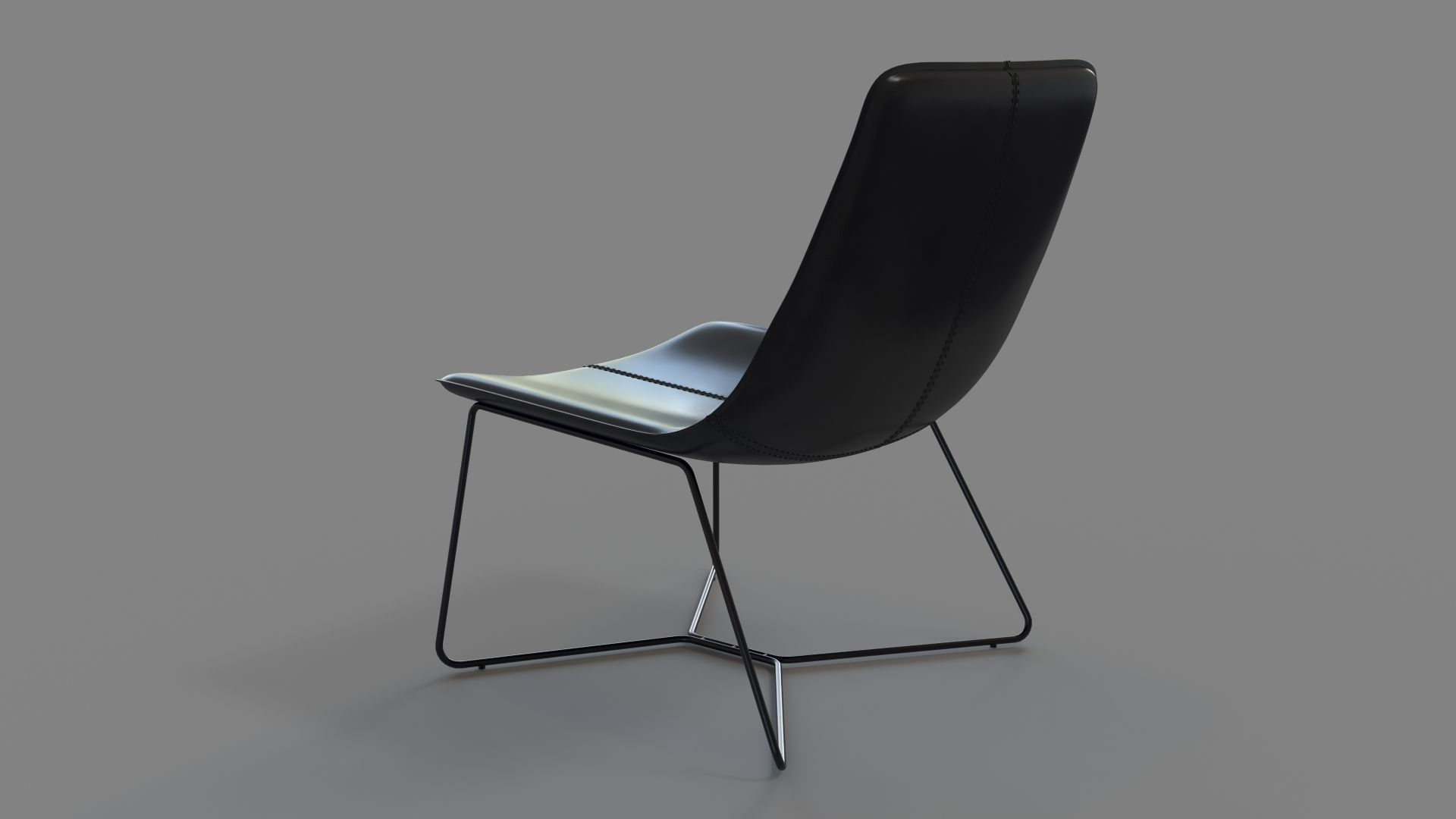 Kyle Accent Chair Black 3D model | CGTrader