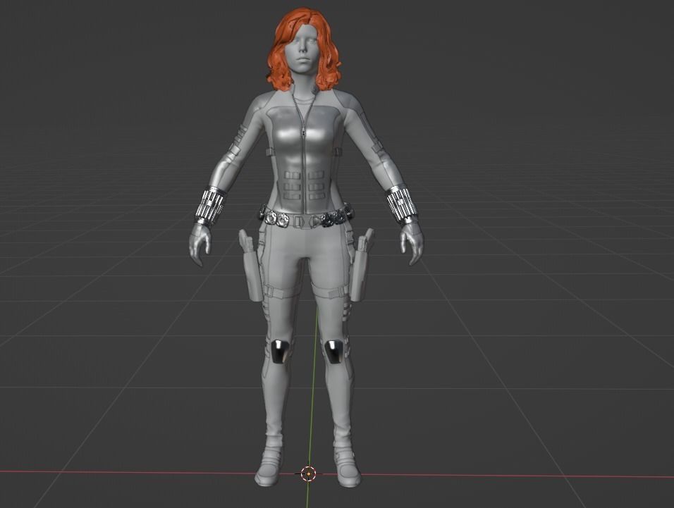 Natasha Black Widow 3D model | CGTrader