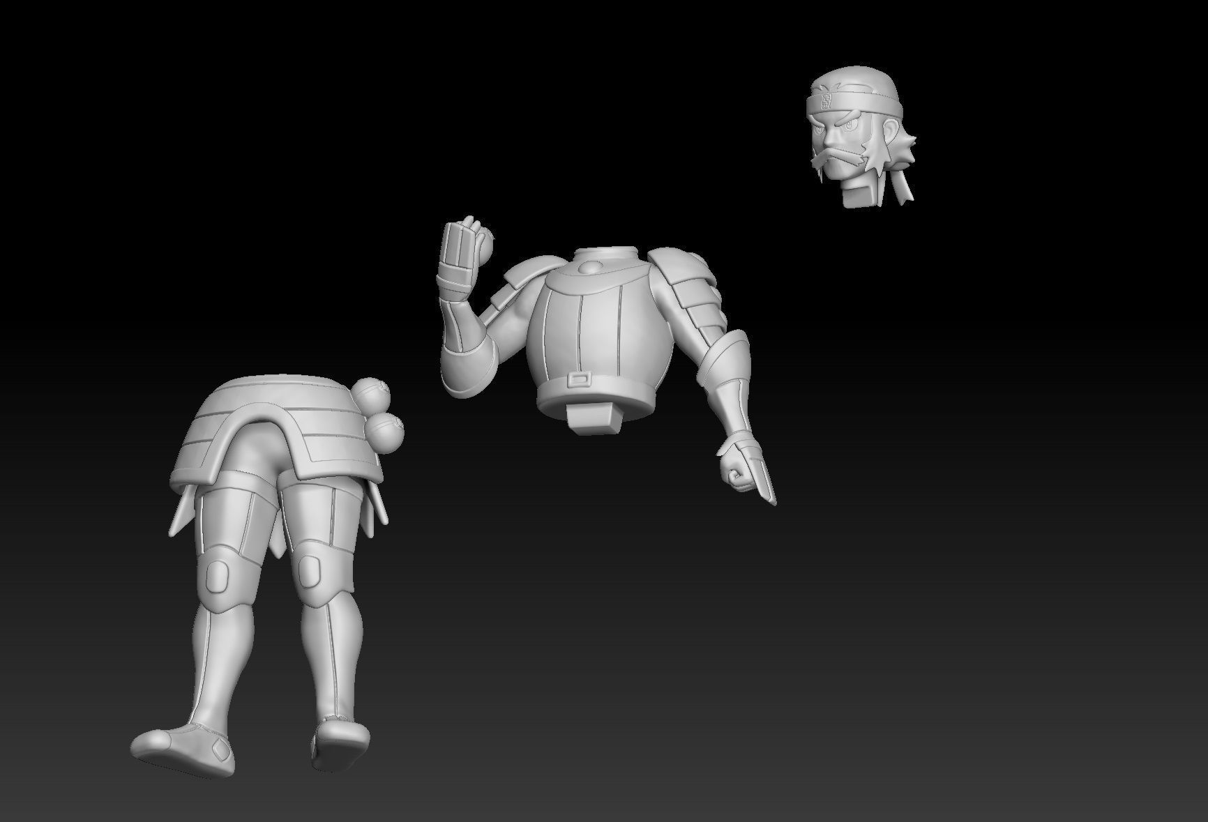 Pokemon Galaxy Team Commander Kamado 3D model 3D printable | CGTrader