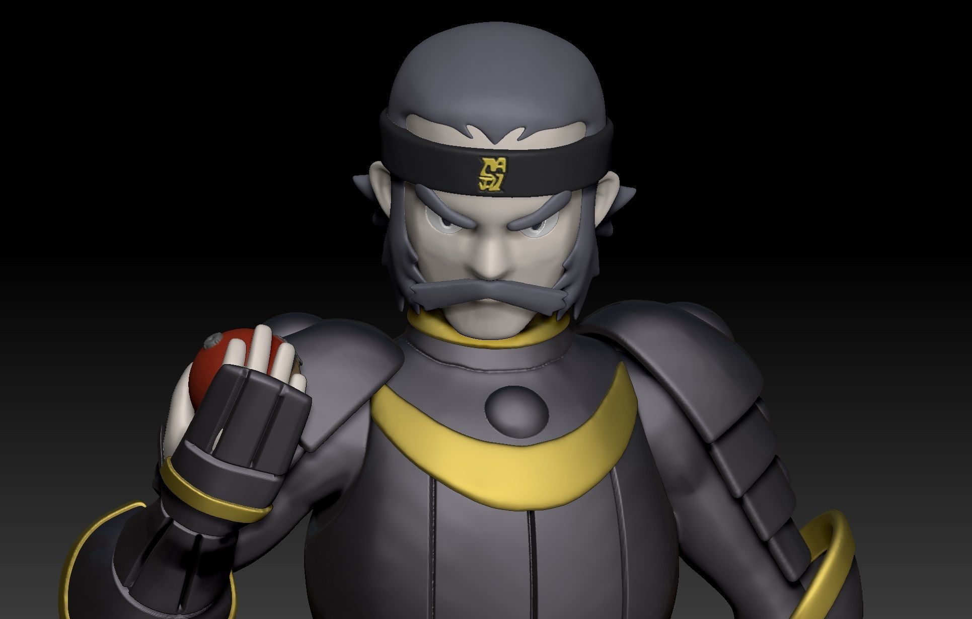 Pokemon Galaxy Team Commander Kamado 3D model 3D printable | CGTrader