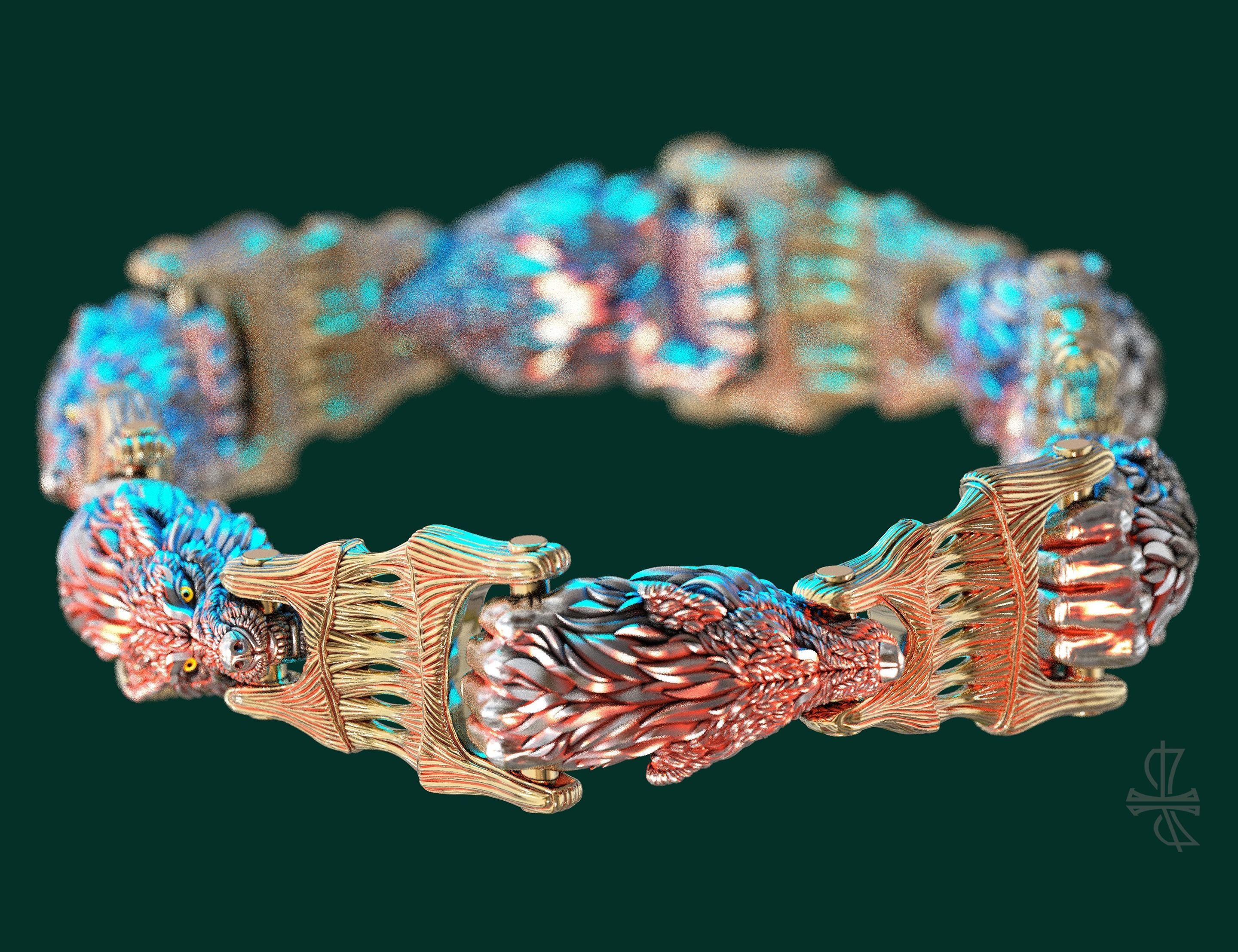 Bracelet Werewolf 3D model 3D printable | CGTrader