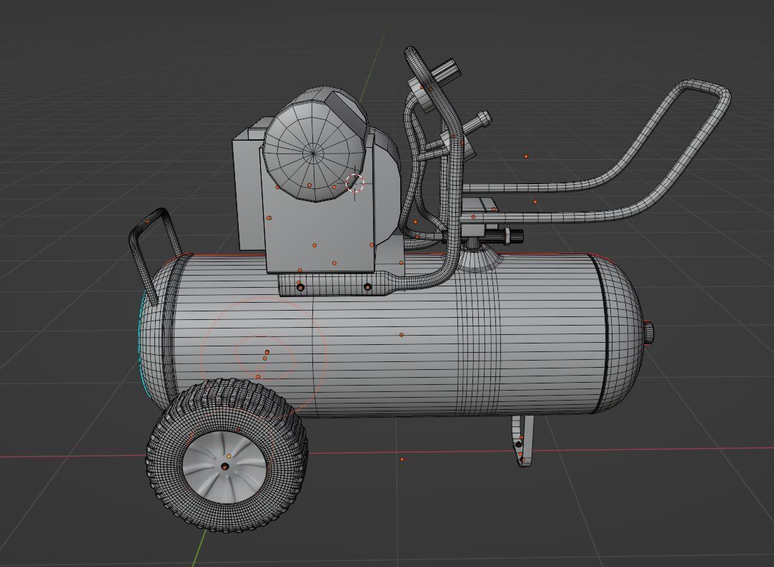 Air compressor 3D model | CGTrader