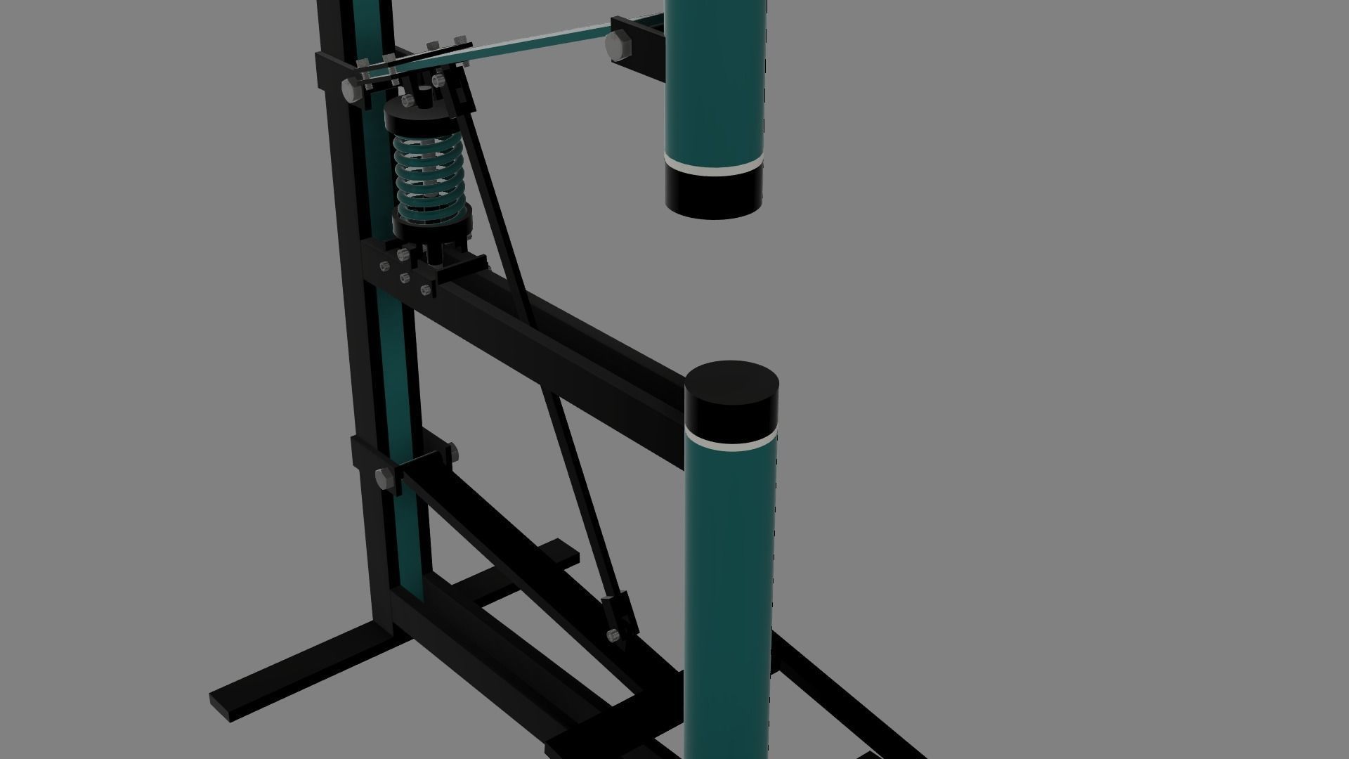 Treadle Hammer Blacksmith Forge 3D model 3D printable | CGTrader