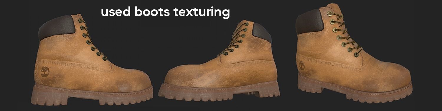 3D model Timberland Boots - Game ready 4K VR / AR / low-poly | CGTrader