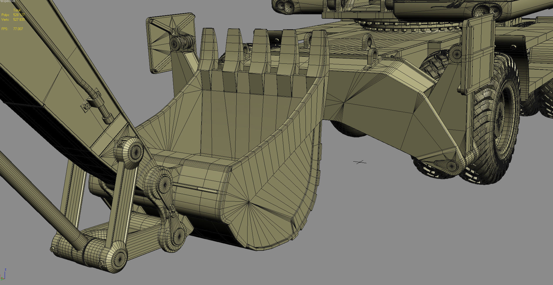 Wheeled Excavator 3D model | CGTrader