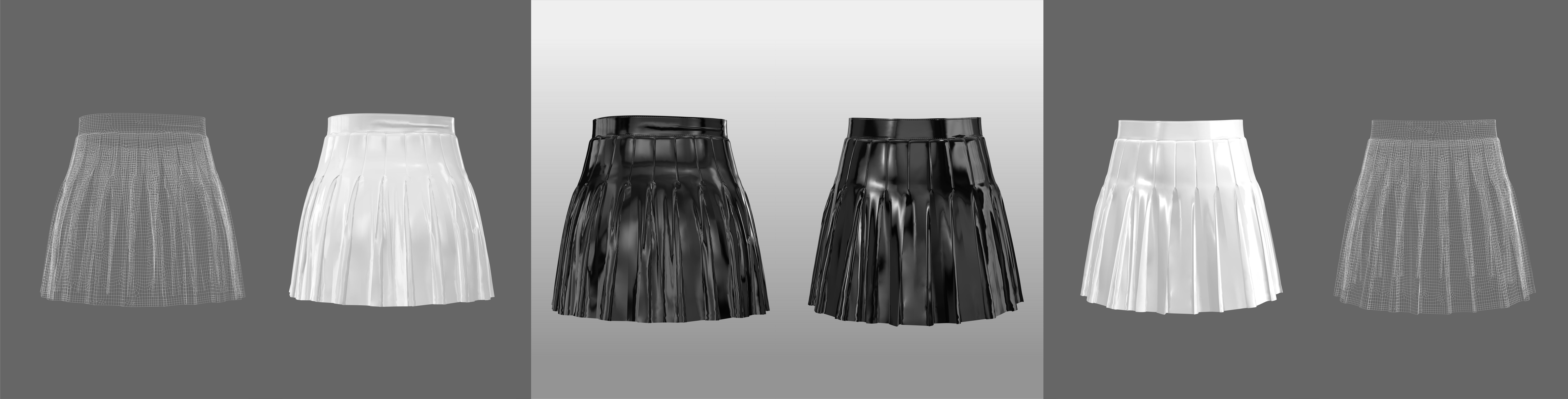 New Goth Outfit vol 03 Vinyl Collection 3D model | CGTrader