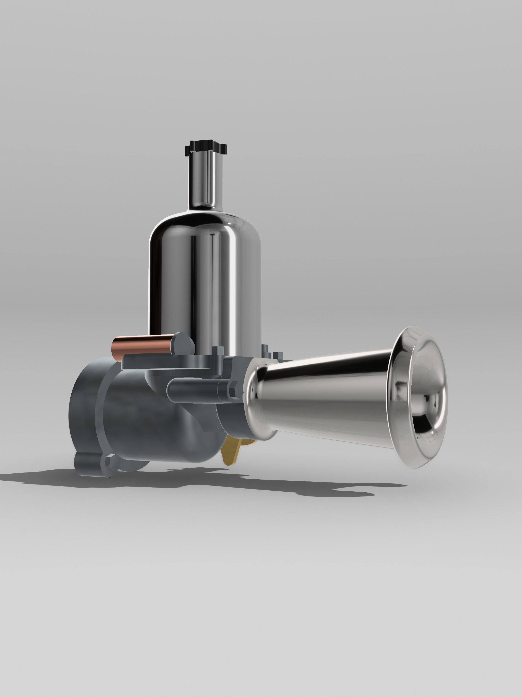 SU Carb with trumpet 3D model 3D printable | CGTrader