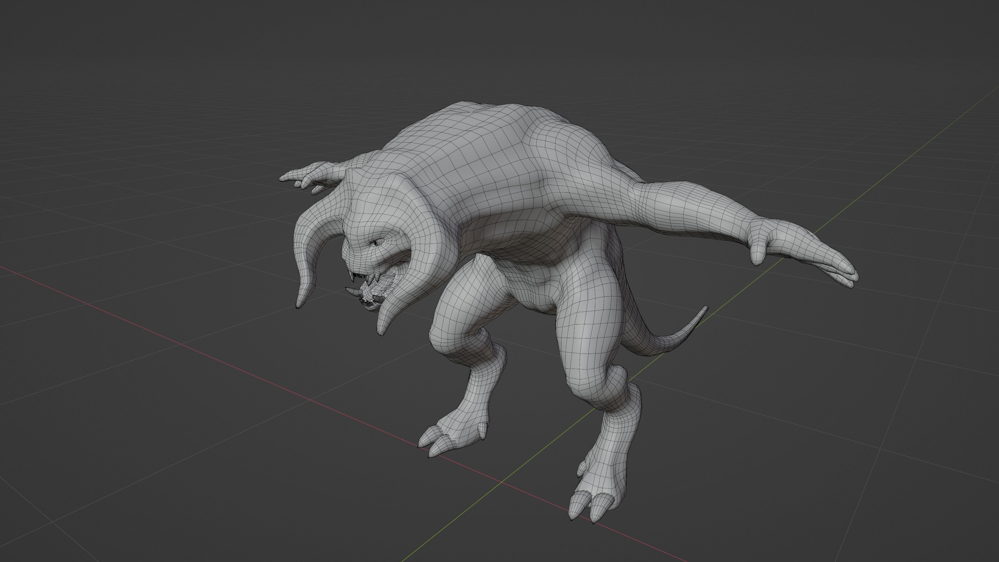 3D model Balrog - no wings VR / AR / low-poly | CGTrader